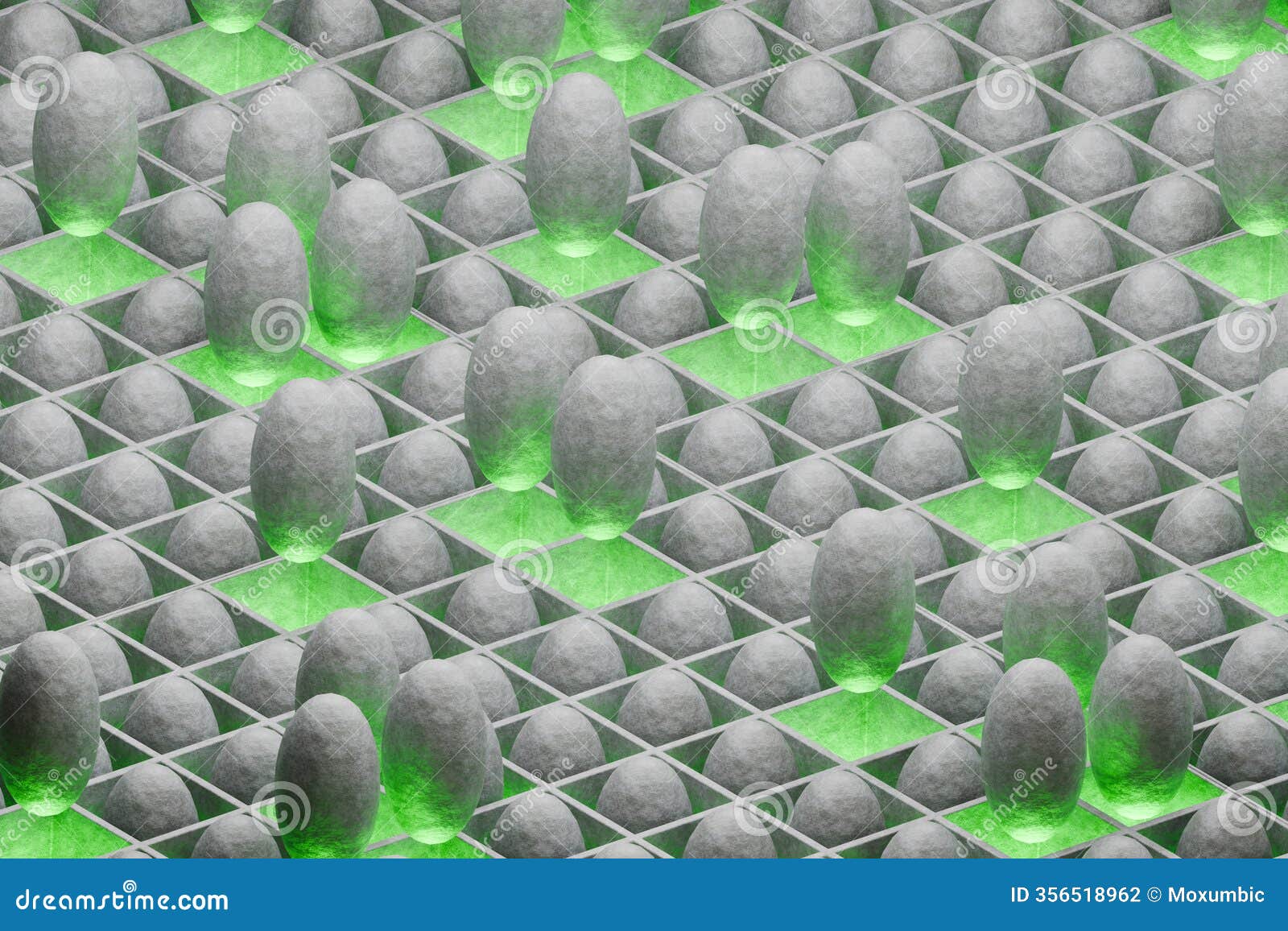 3d Render Geometry Shapes Loop on Block Background Stock Illustration ...