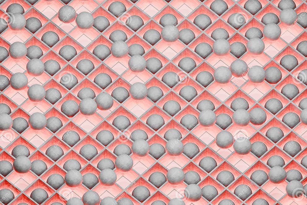 3d Render Geometry Shapes Loop on Block Background Stock Illustration ...