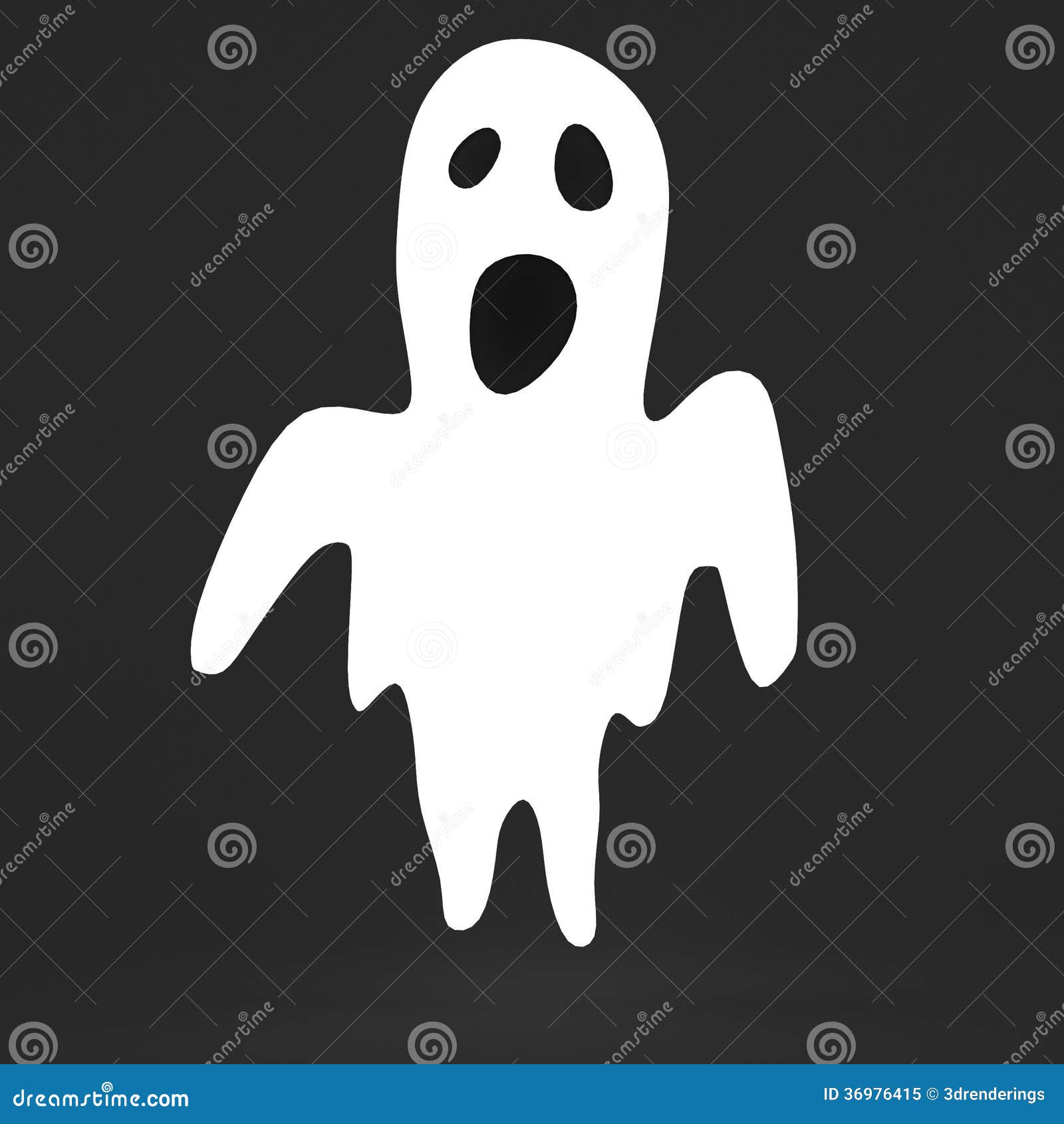 3d render of ghost stock illustration. Illustration of ghost - 36976415