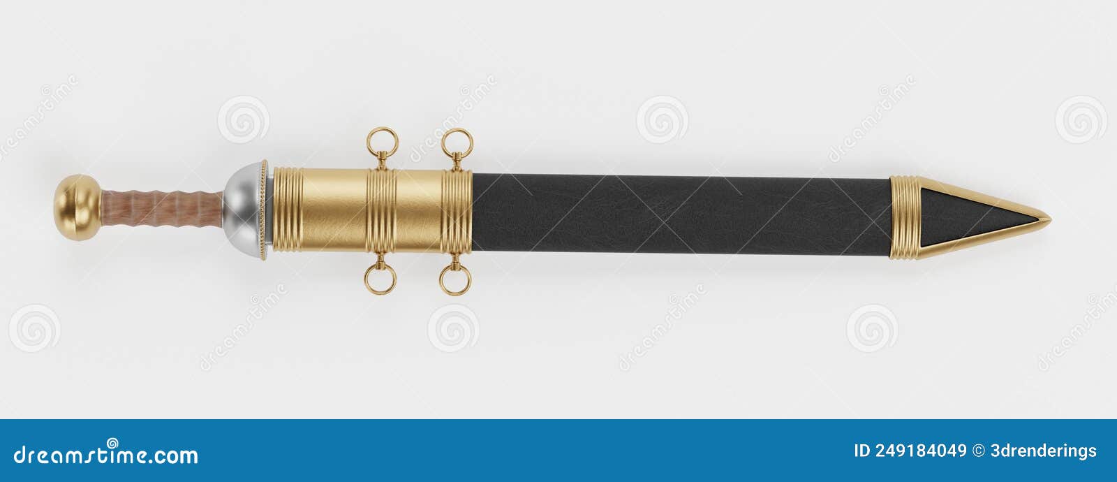 3d Render Of Gladius Sword Stock Image 249864703