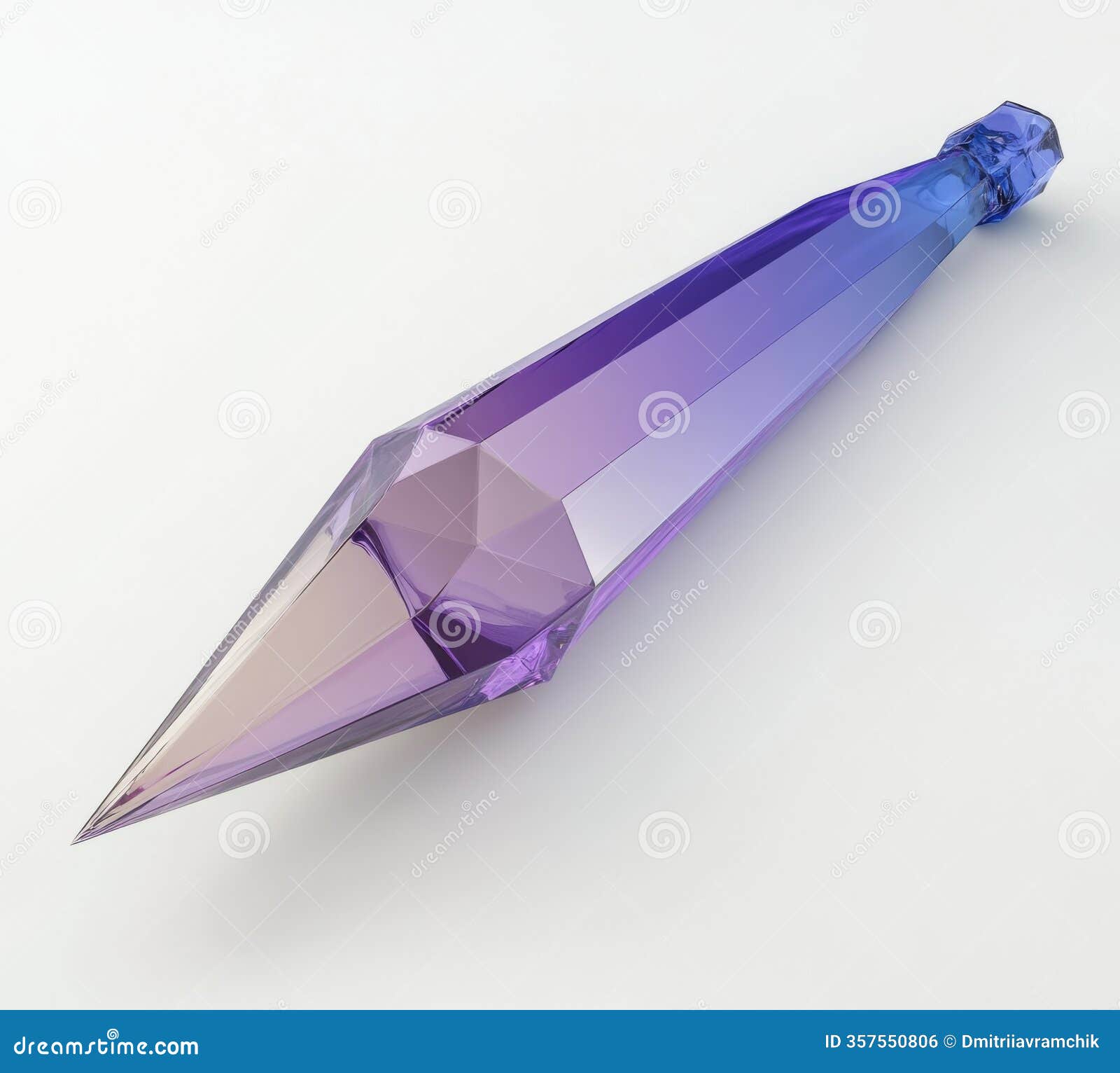 A 3D Render of a Glass Holographic Bar Chart with a Rainbow Crystal ...