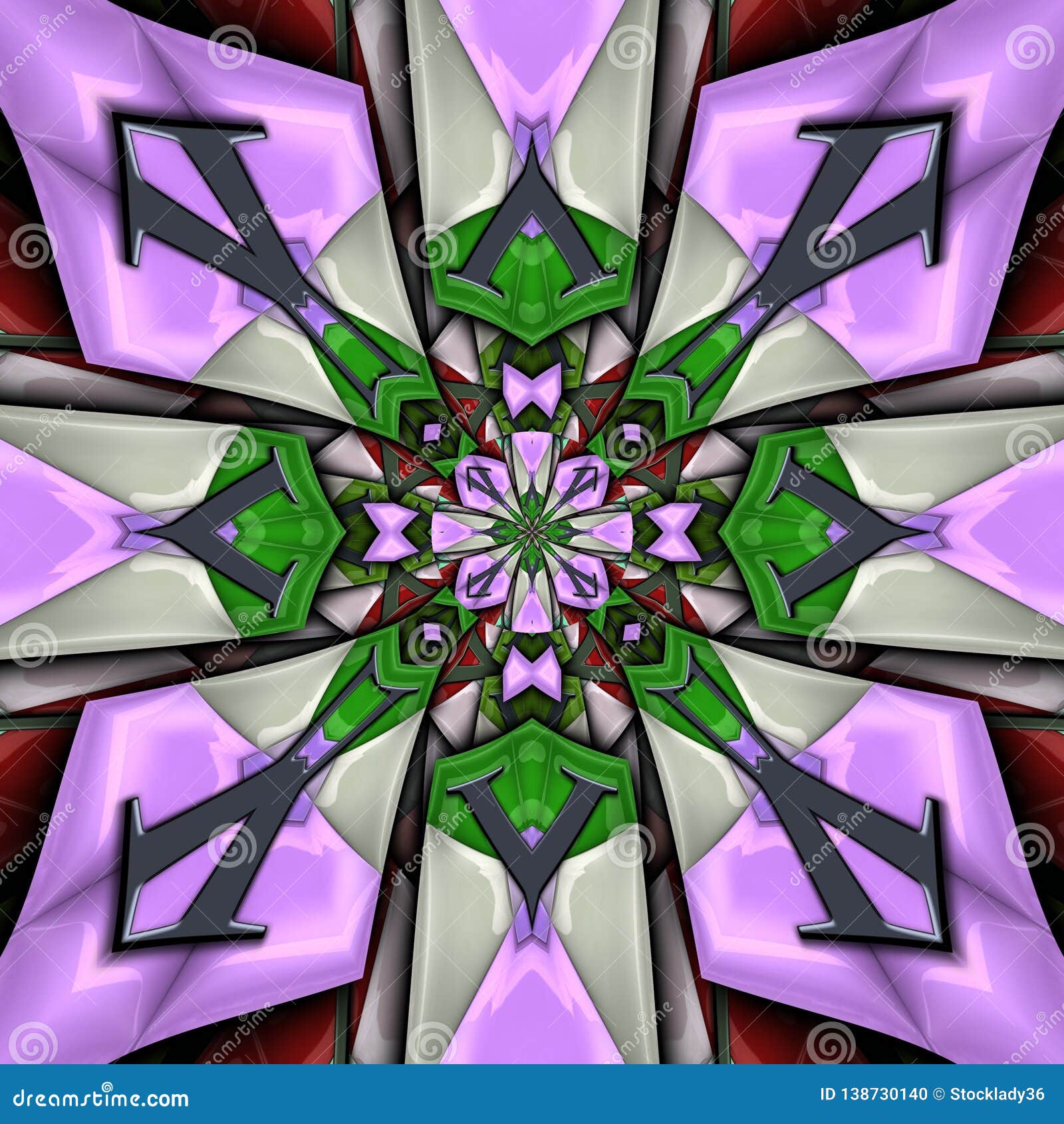 3D Render Glossy Puffs Background Tile Stock Illustration ...