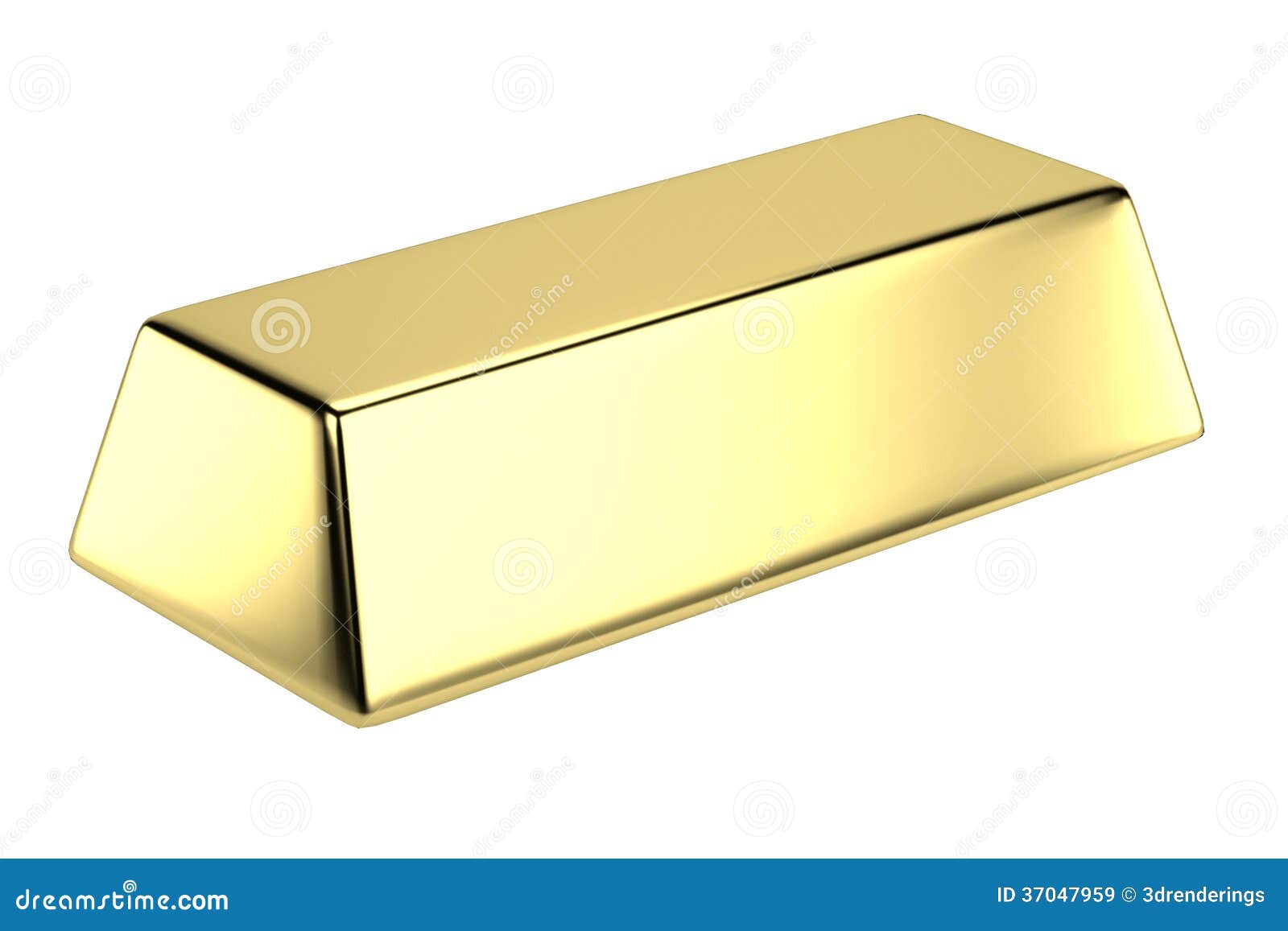 3d Render Of Gold Bar Royalty Free Stock Images - Image: 37047959