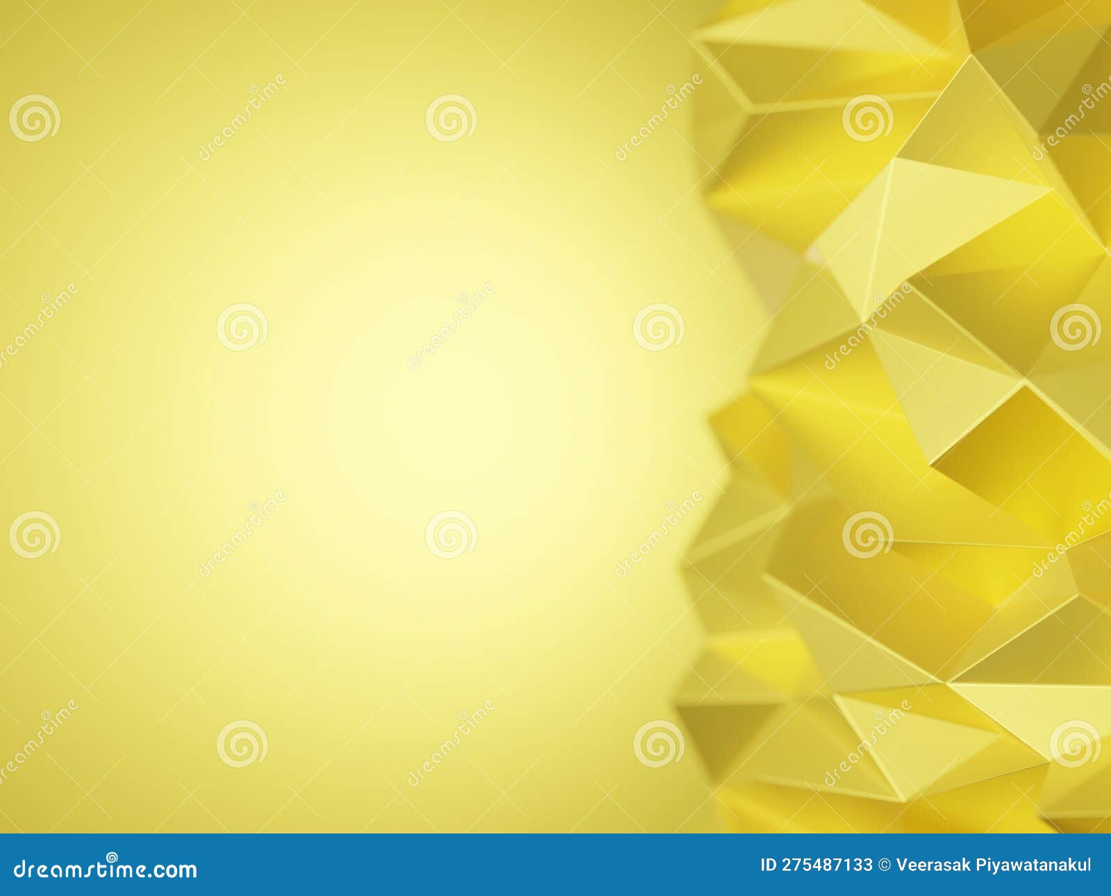 3d Render, Gold Color of Triangle Shape on Gold Color Background, Gold ...