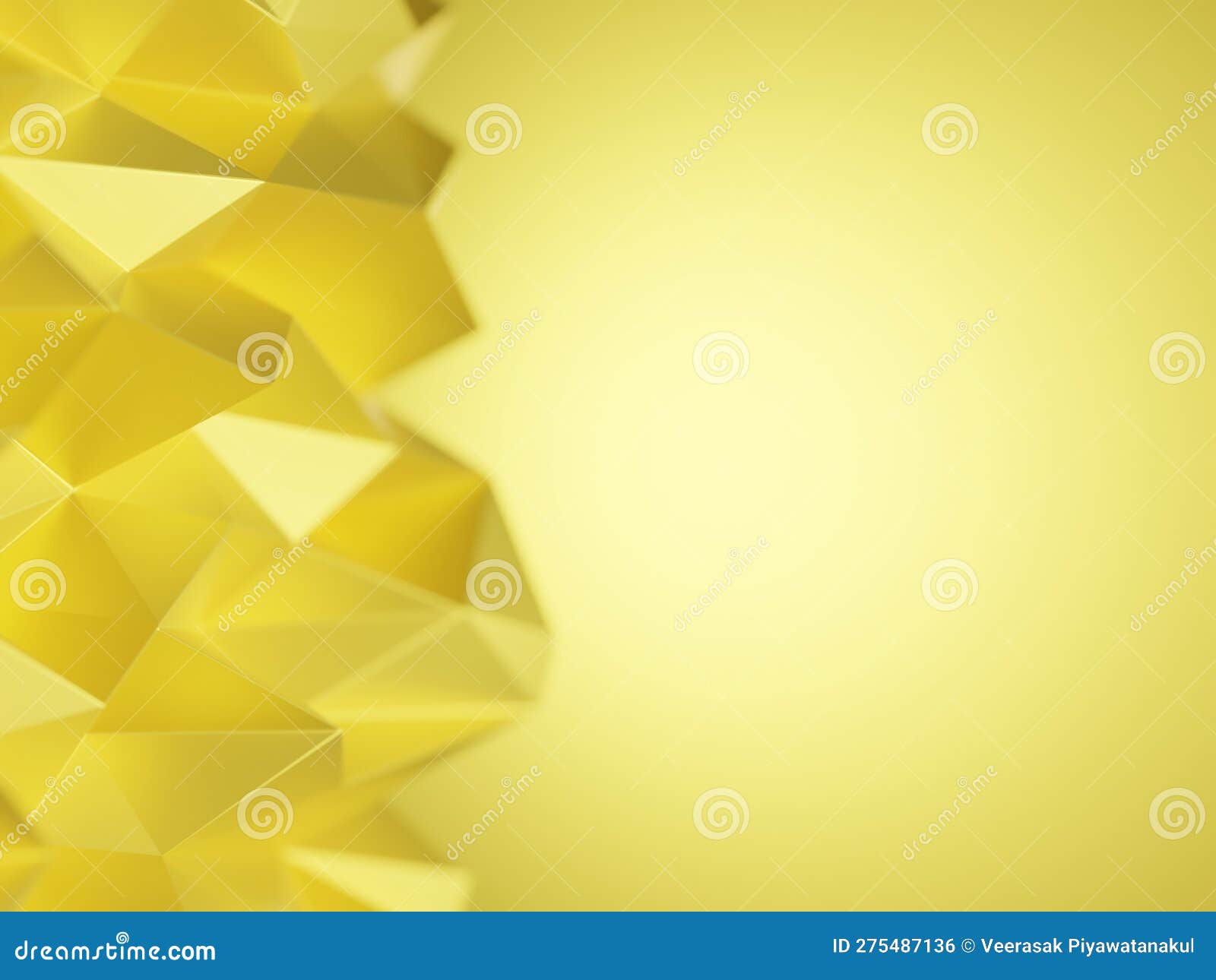3d Render, Gold Color of Triangle Shape on Gold Color Background, Gold ...