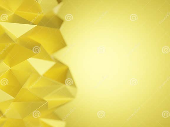 3d Render, Gold Color of Triangle Shape on Gold Color Background, Gold ...