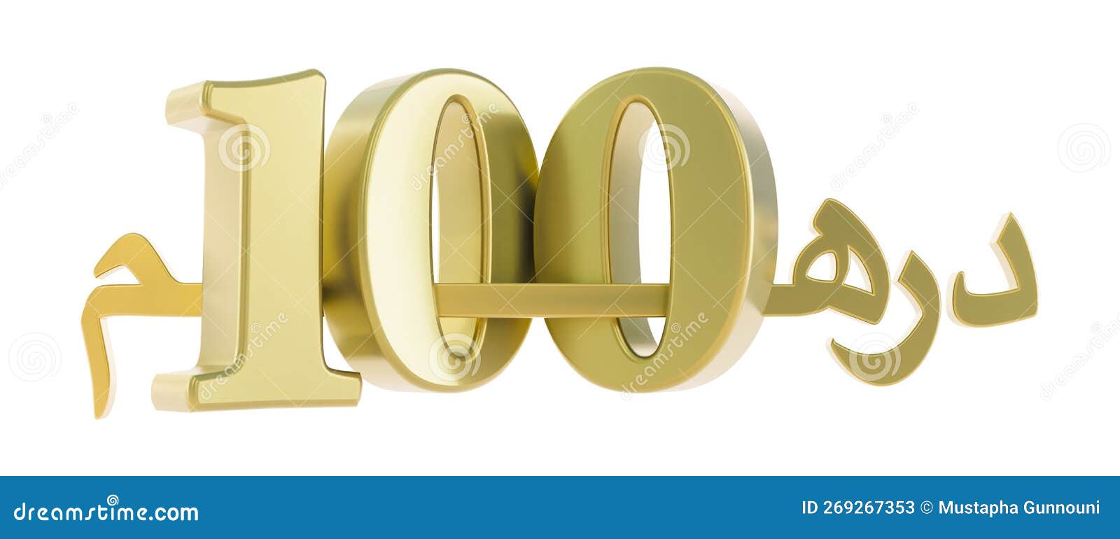 Gold One Hundred Dirahms, United Arab Emirates Dirham, Moroccan Dirham ...