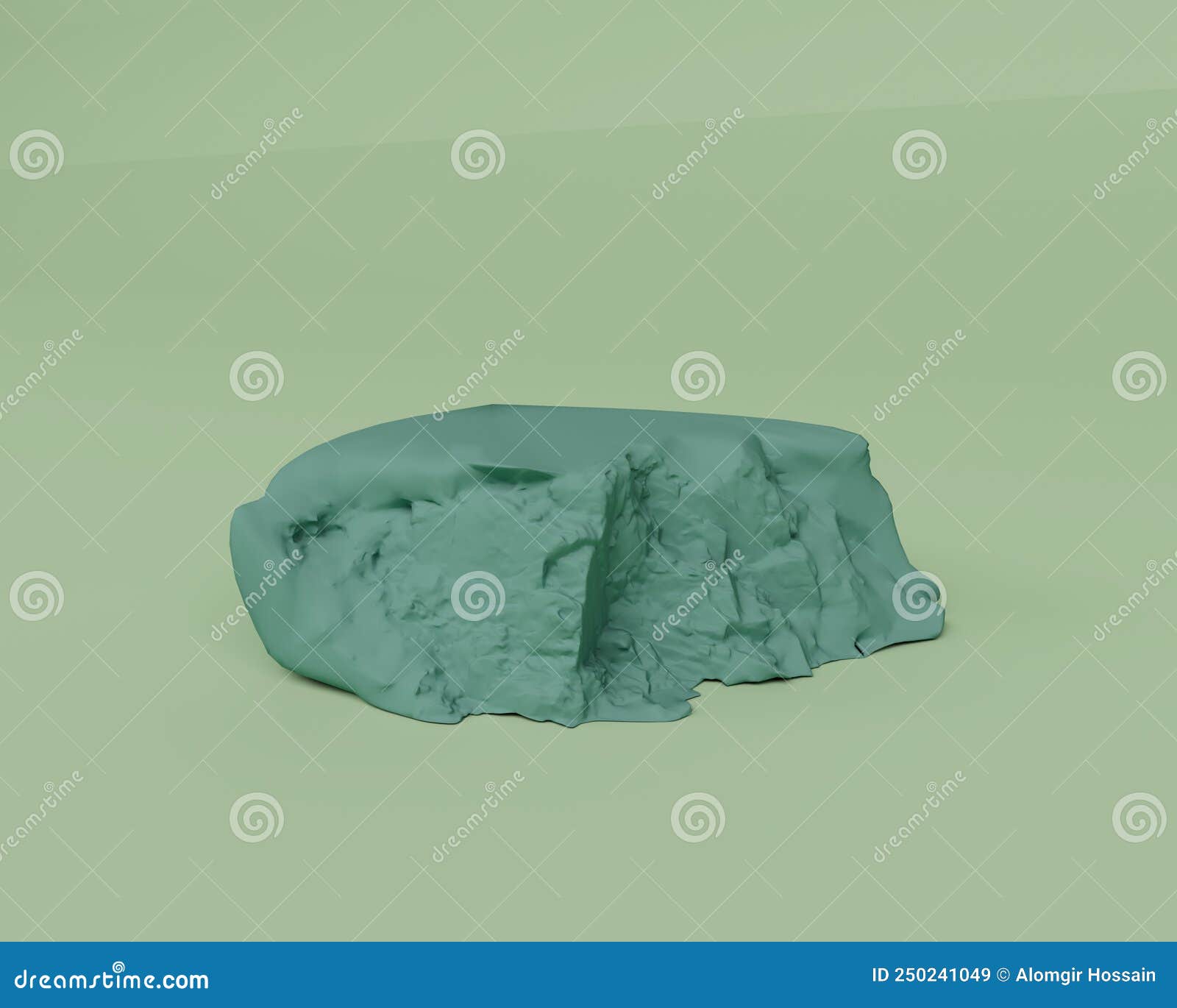 3D Render - Granite Textured Atom Pyramid Stock Illustration ...
