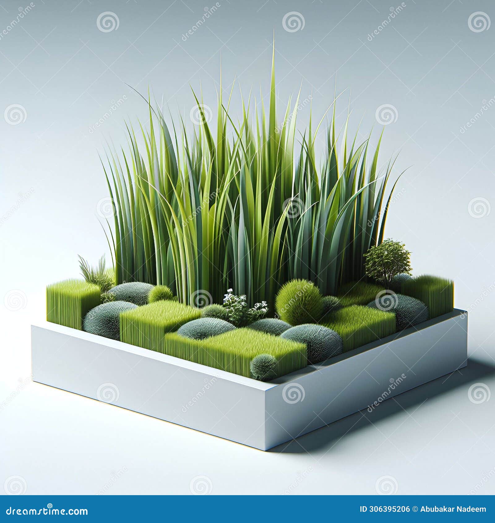 3d Render Grass Illustration Stock Illustration - Illustration of ...