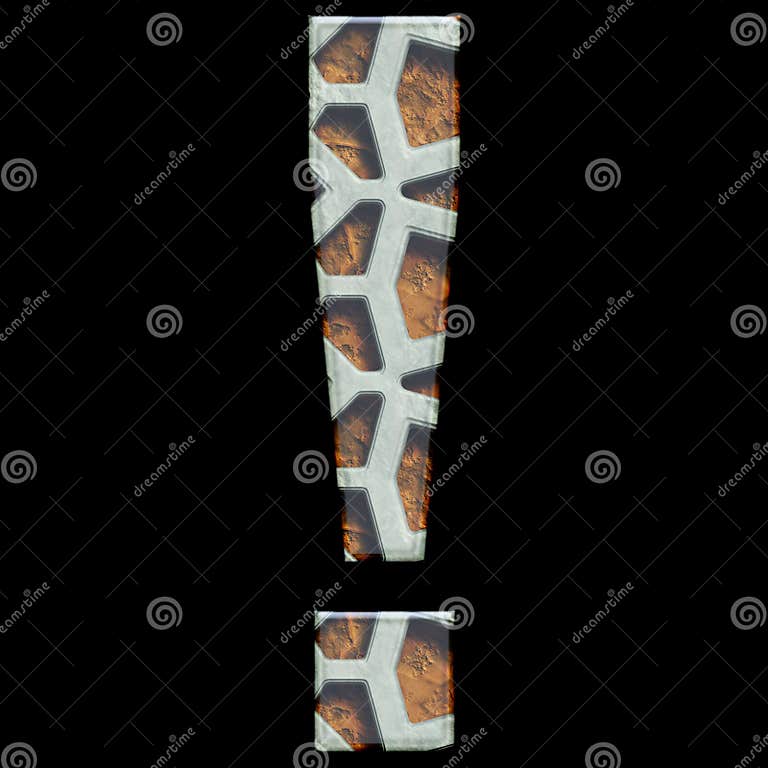 3D Render of Grate Alphabet Symbol Stock Illustration - Illustration of ...