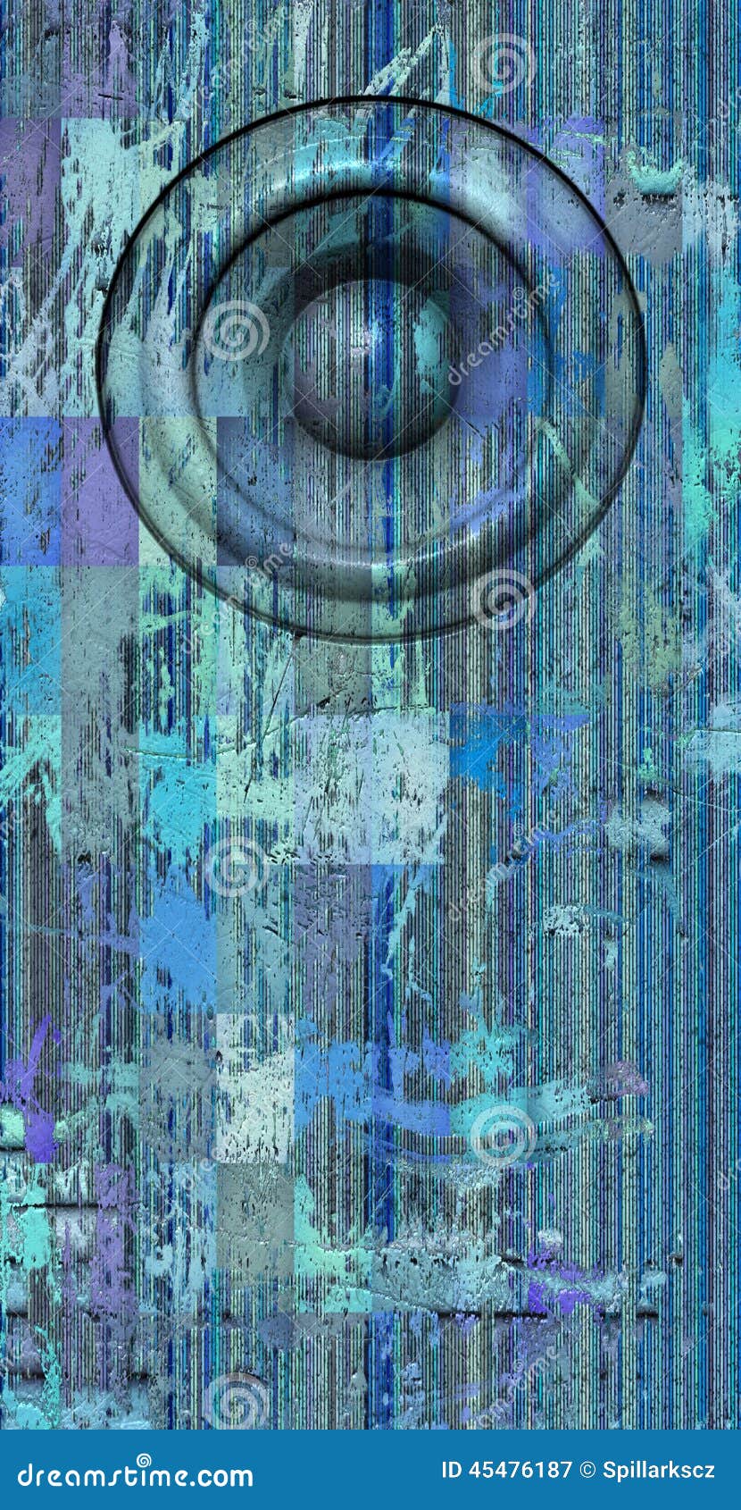 3d Render Grunge Gray Old Speaker Sound System Royalty-Free Stock ...