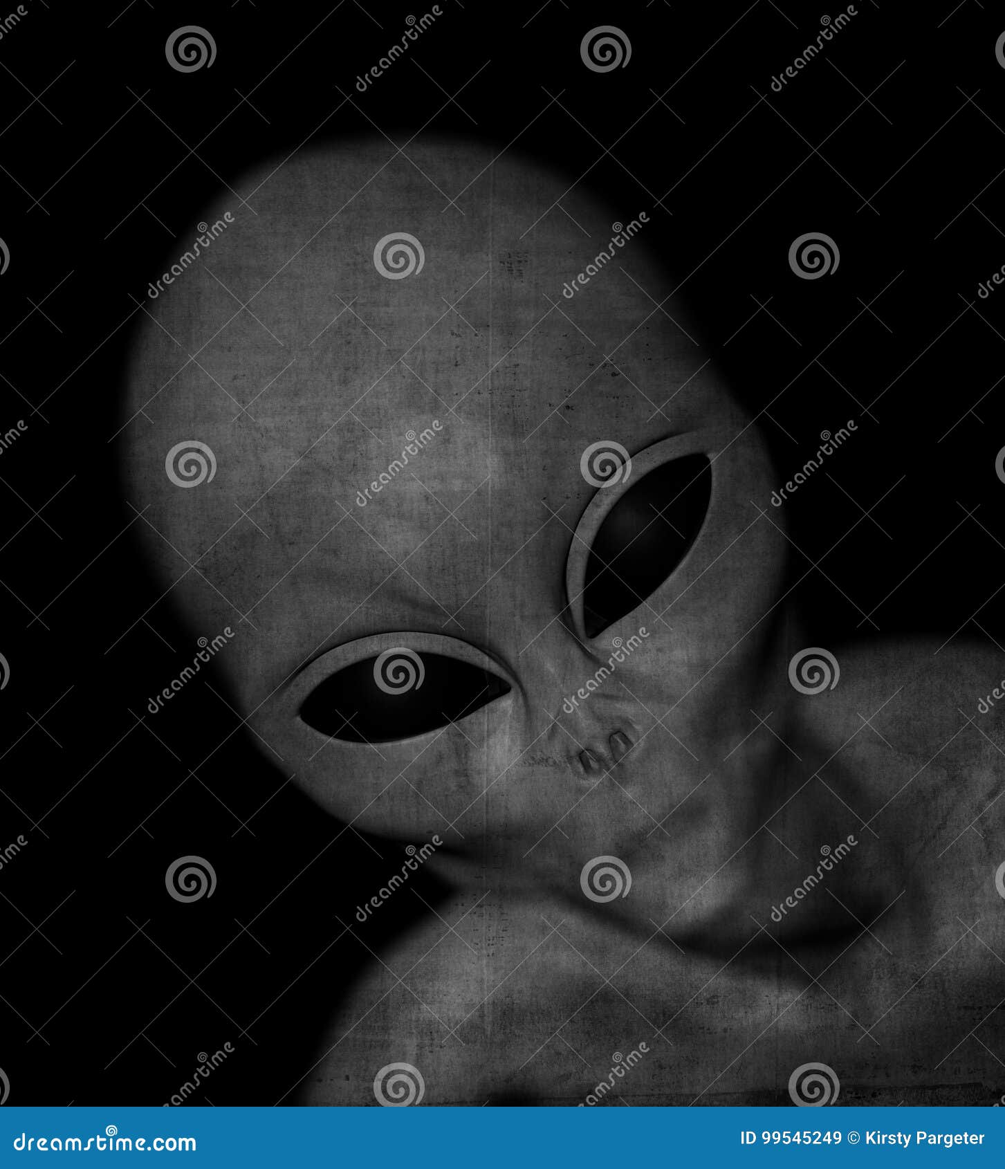 3D grunge alien figure stock illustration. Illustration of abstract ...