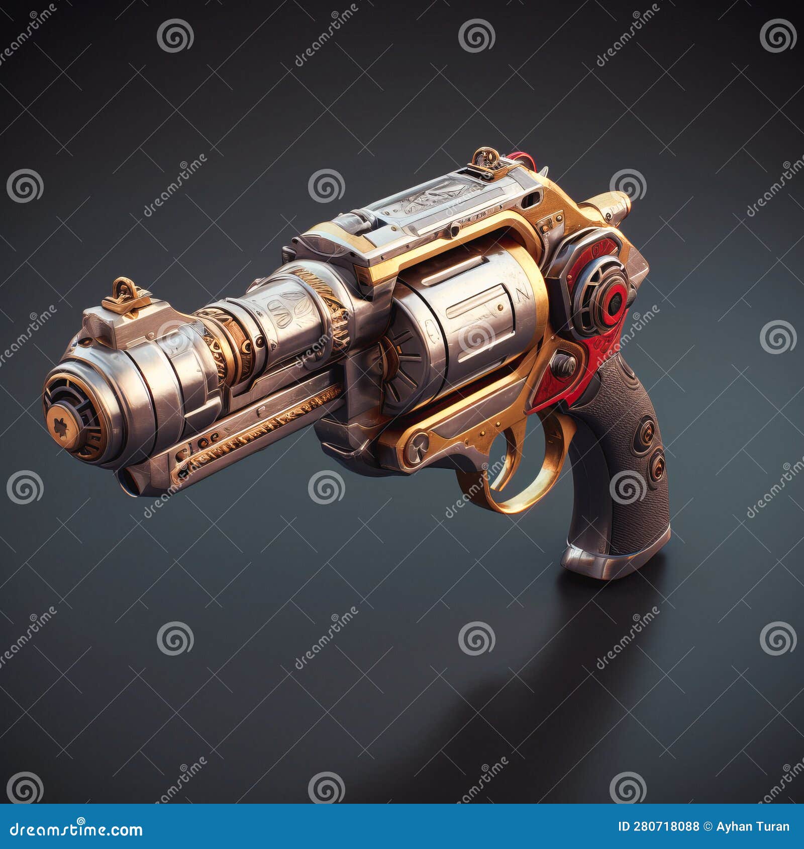 3d render gun concept . stock illustration. Illustration of china ...