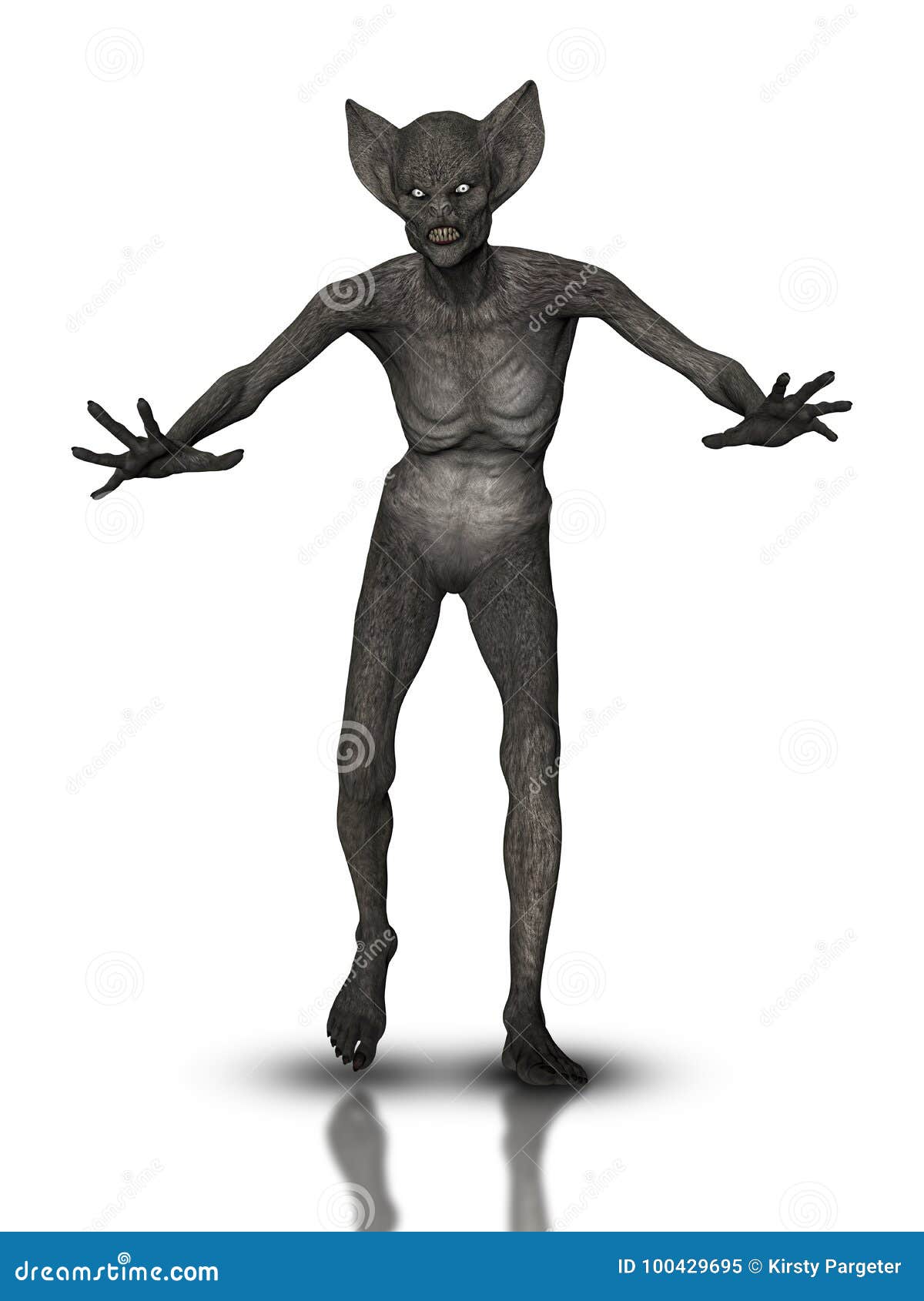 3D Halloween evil monster stock illustration. Illustration of ...