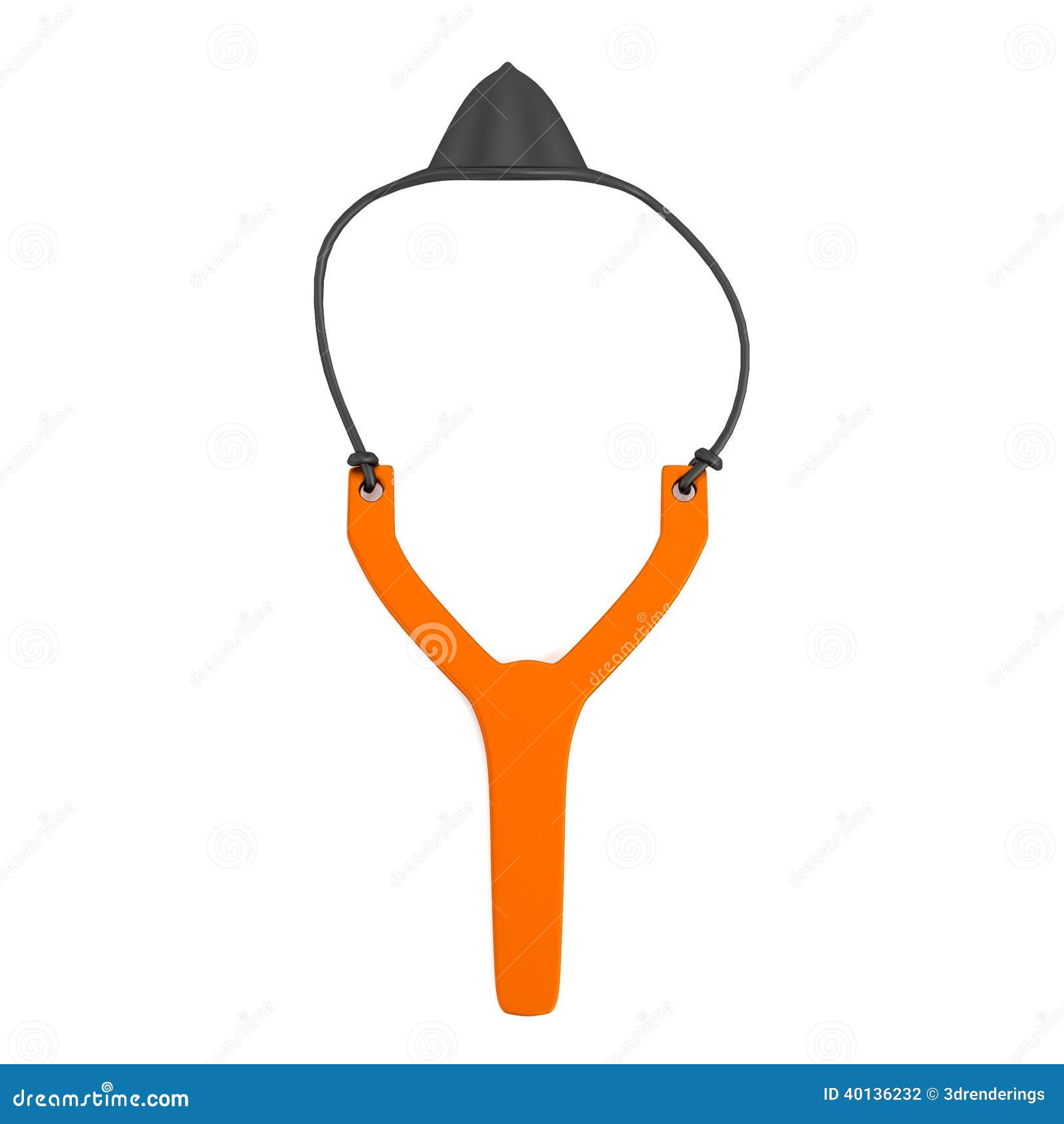 3d render of hand catapult stock illustration. Illustration of ...