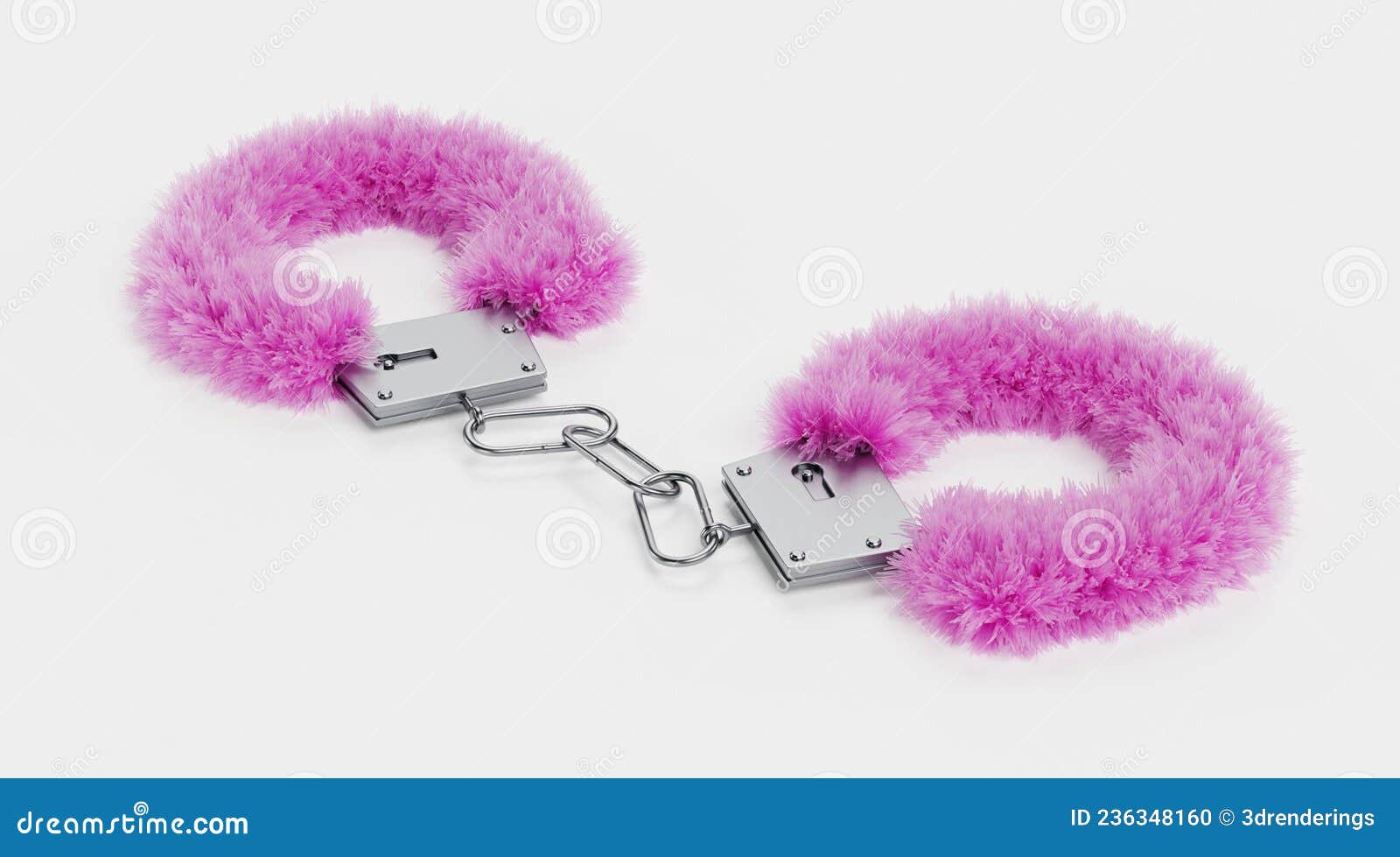 3D Render of Handcuffs stock illustration. Illustration of render ...