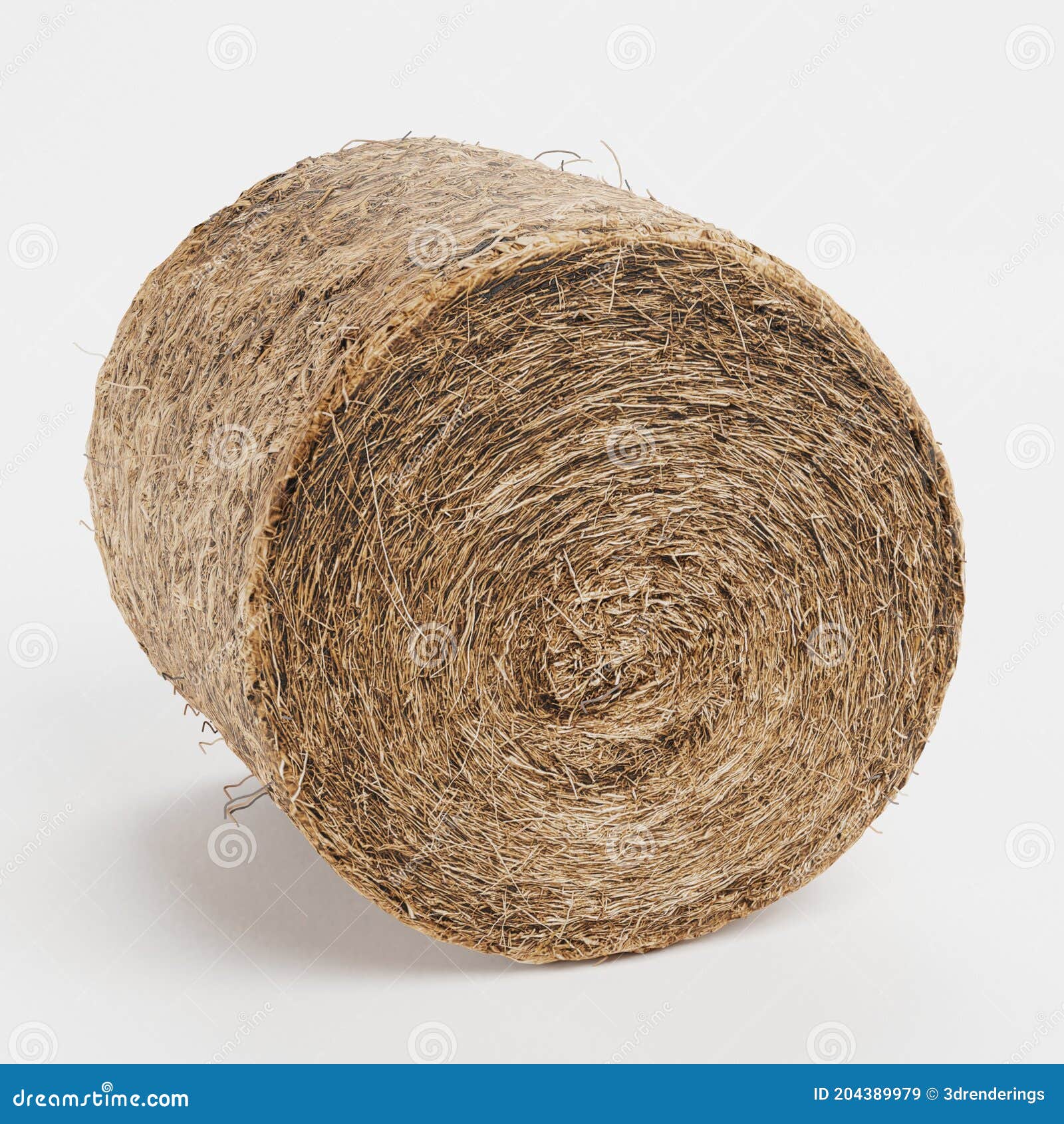3D Render of Hay Bale stock illustration. Illustration of haystack ...