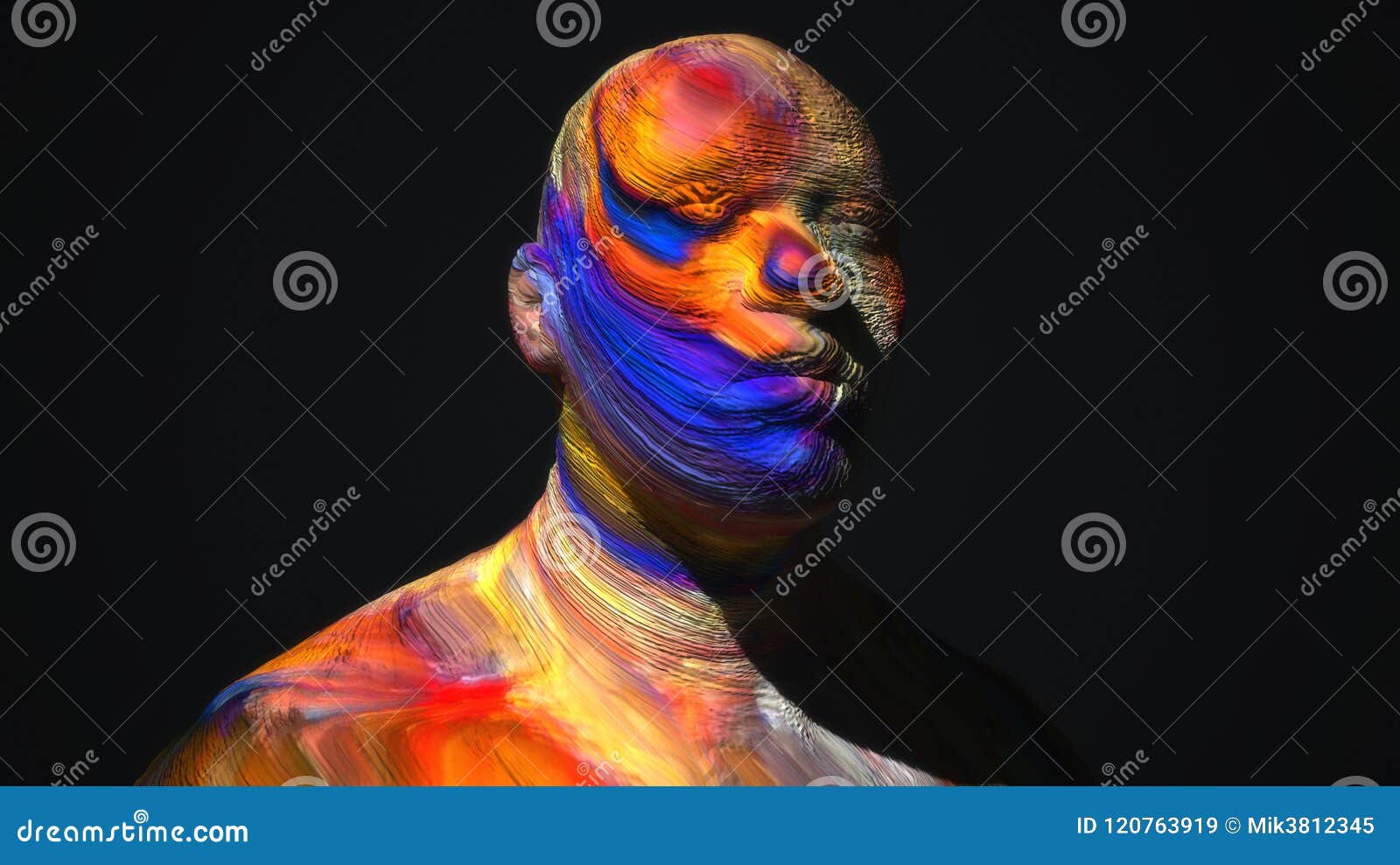 Head Human shattered stock illustration. Illustration of health - 120763919