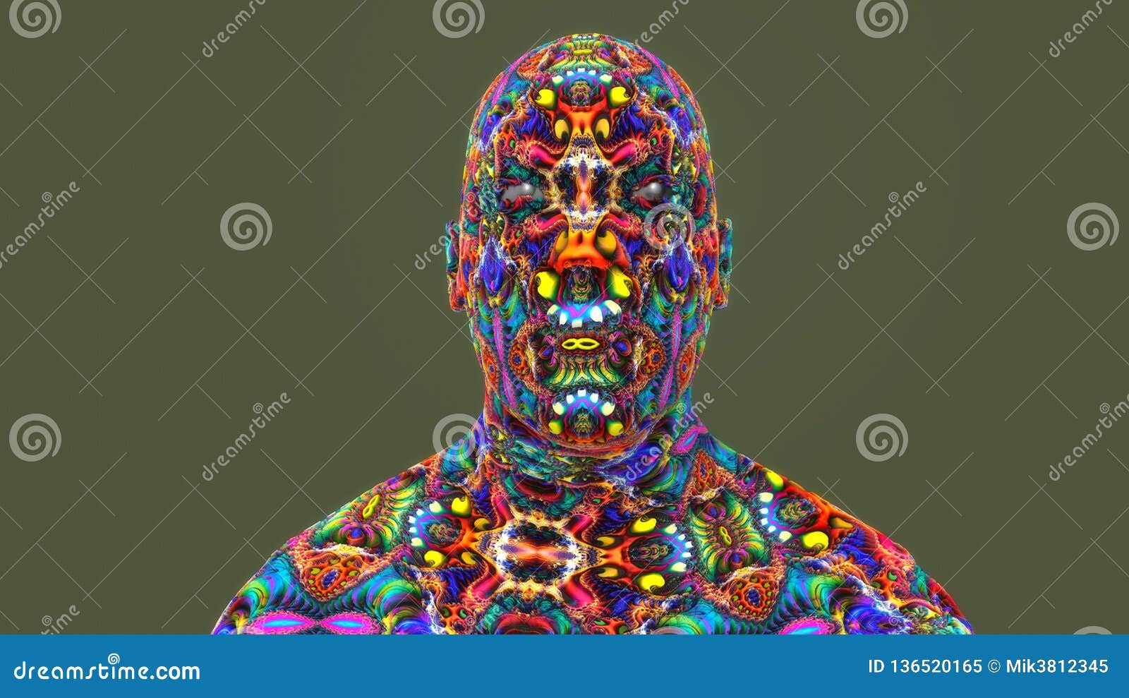 Head Human Shattered Portrait Stock Illustration - Illustration of ...