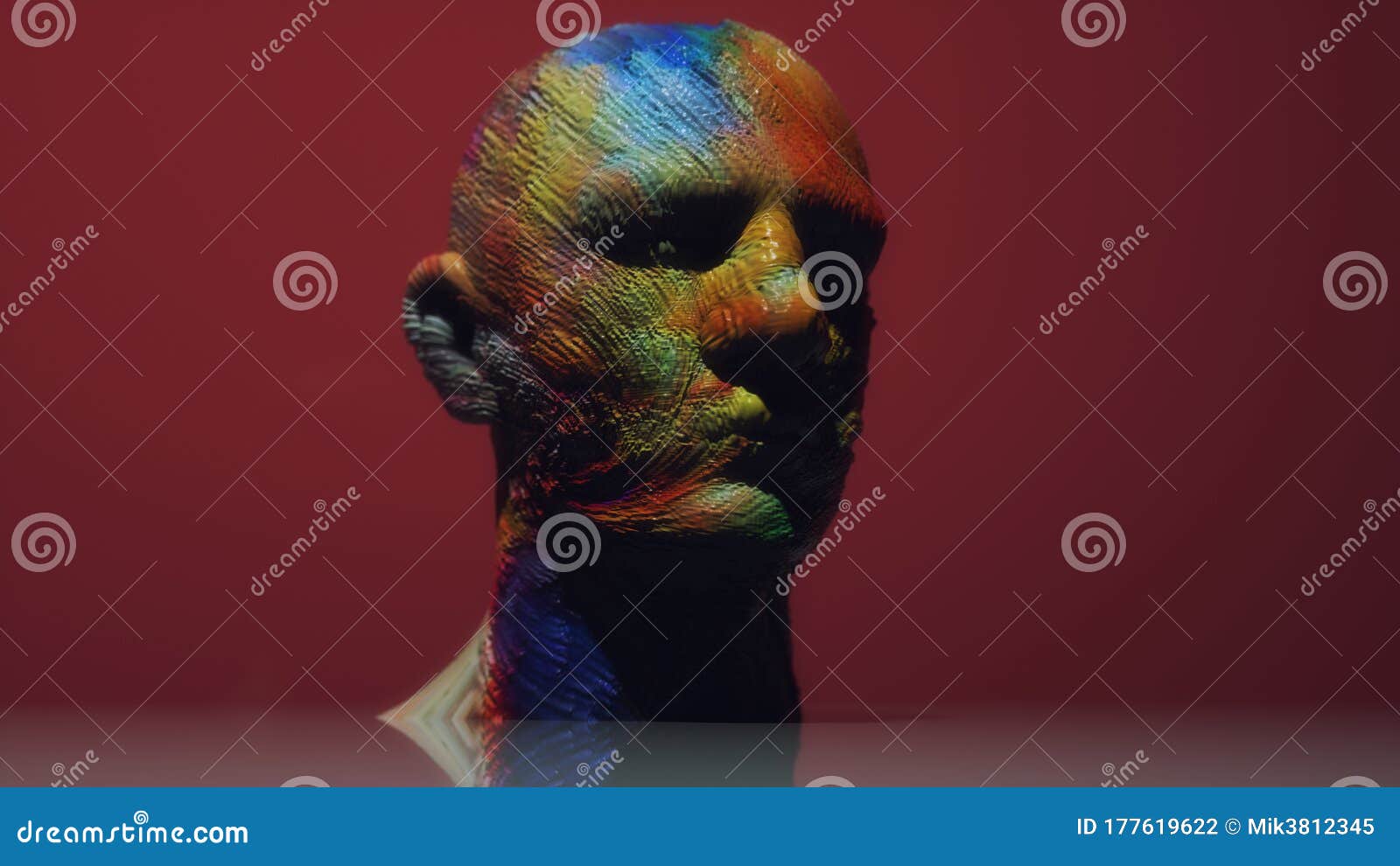 Head Human Shattered Portrait Stock Illustration - Illustration of head ...