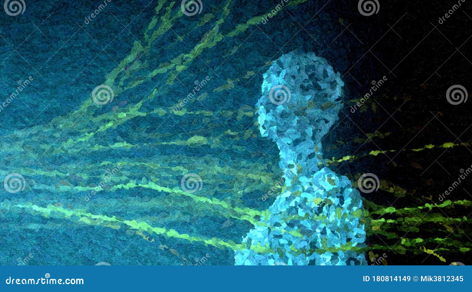 Head Human Shattered Portrait Stock Illustration - Illustration of head ...