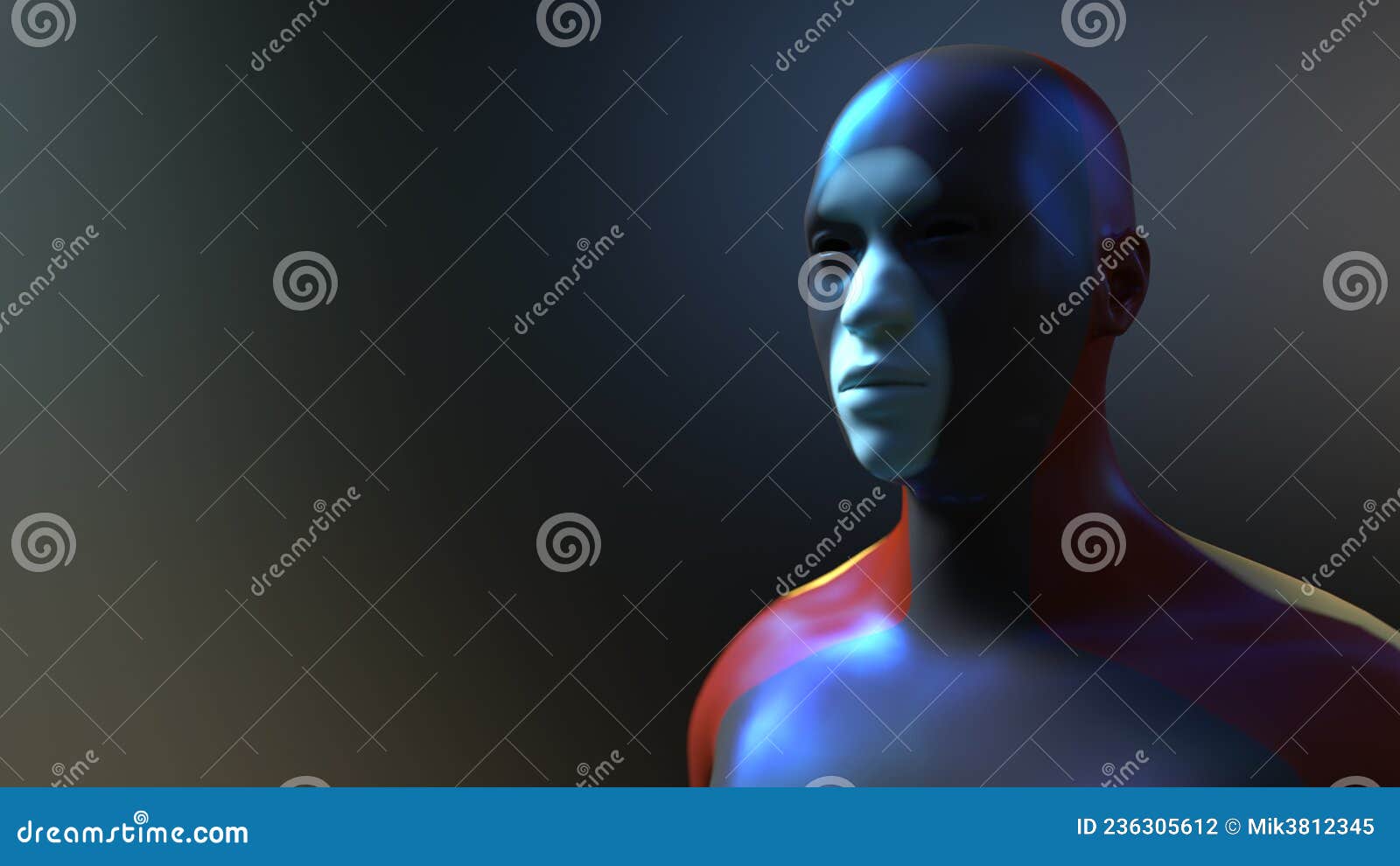 Head Human Shattered Portrait Stock Illustration - Illustration of ...