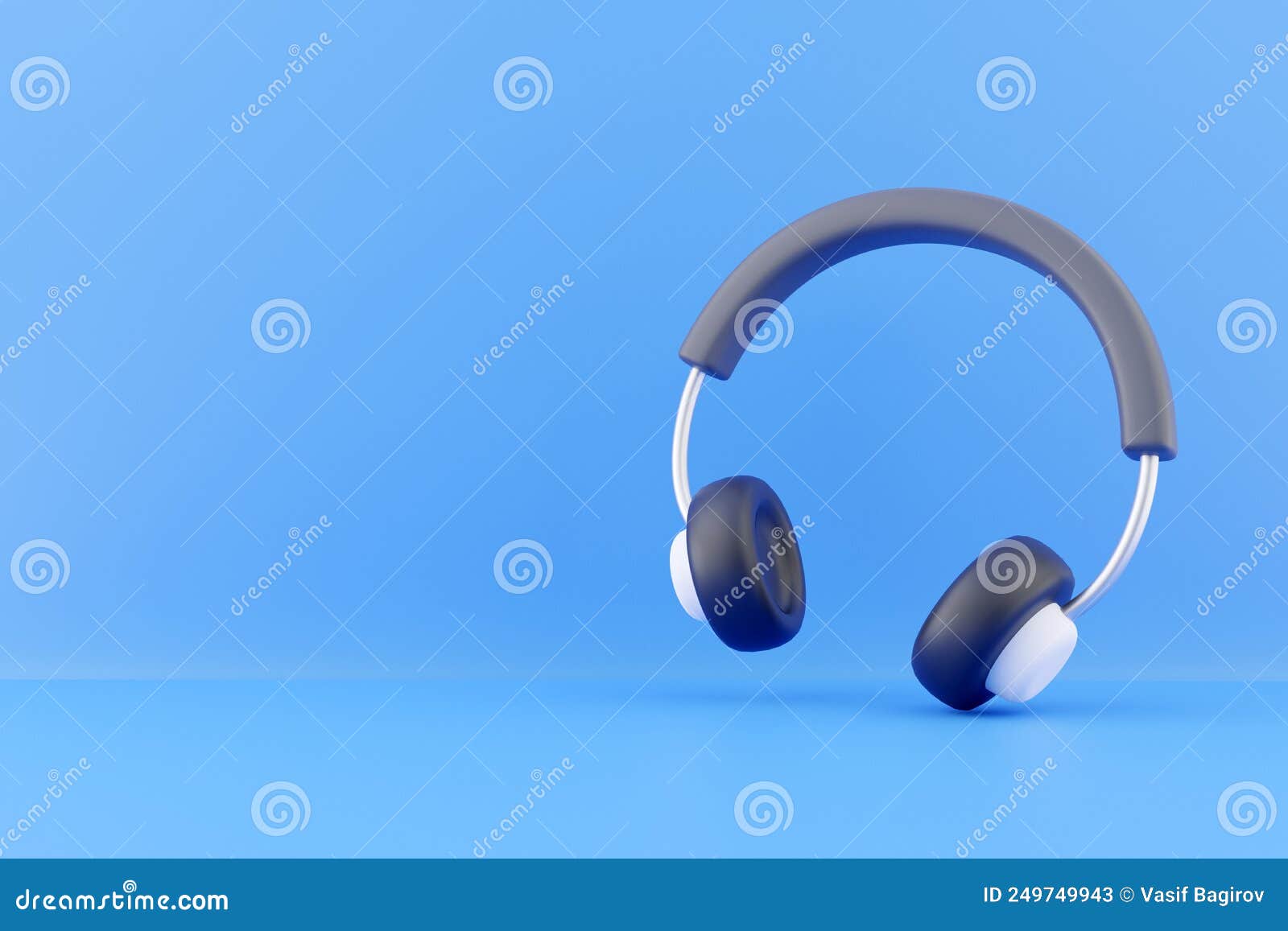 3d Render Headphone. 3d Rendering Headphone Stock Illustration ...
