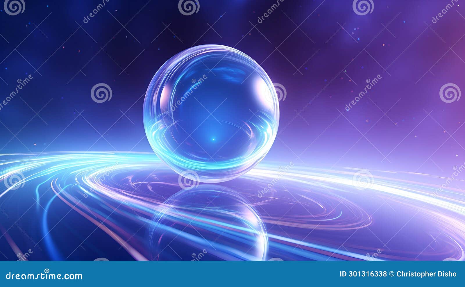 3D Render Holographic Planet in a Futuristic, Holographic Planet ...