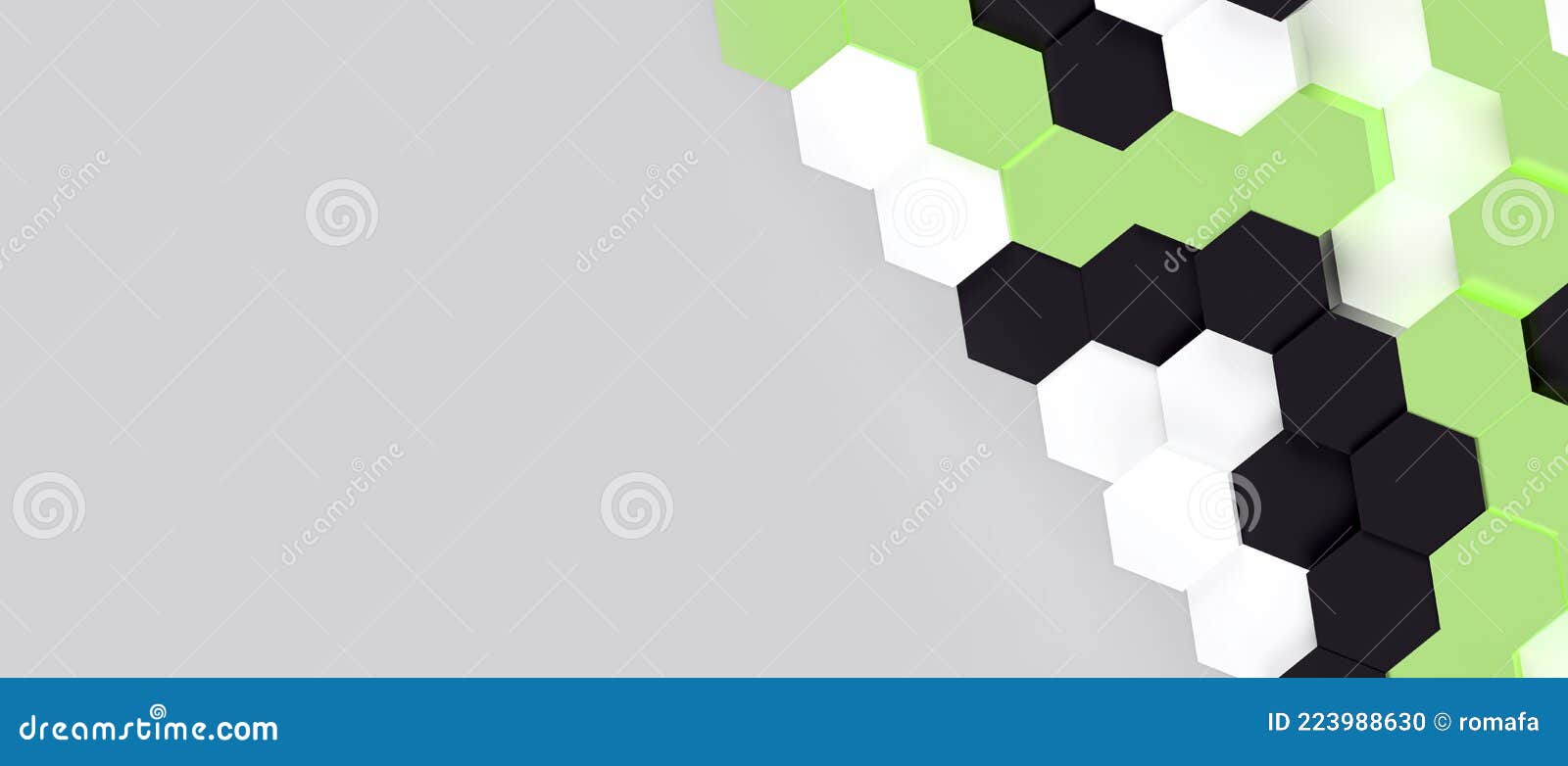 3d render, honeycomb cubes stock illustration. Illustration of abstract ...