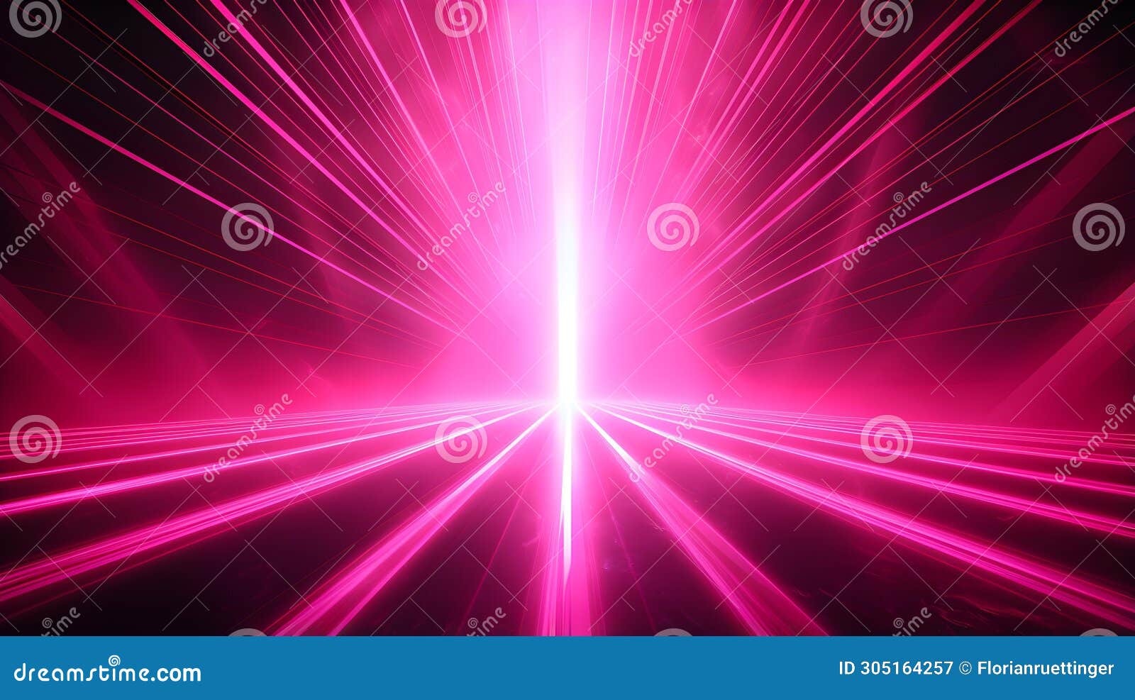 3D Render of Hot Pink Light Rays. Abstract Background Stock ...