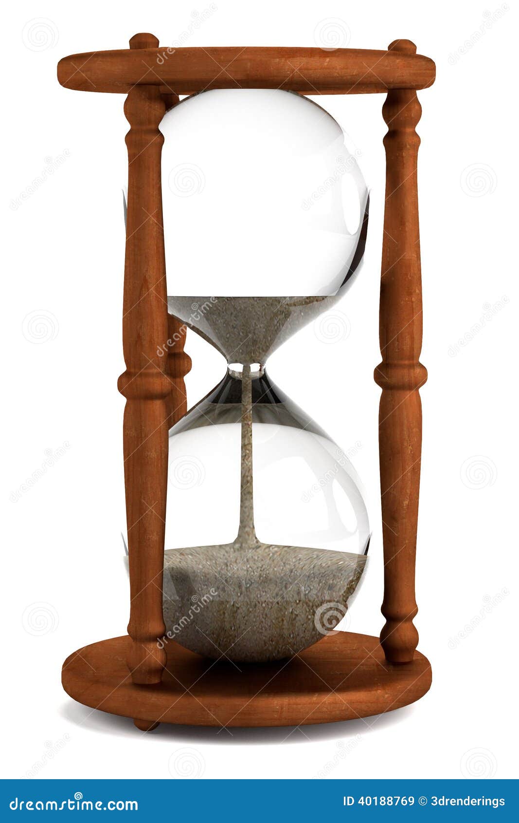 3d render of hourglass stock illustration. Illustration of graphics ...