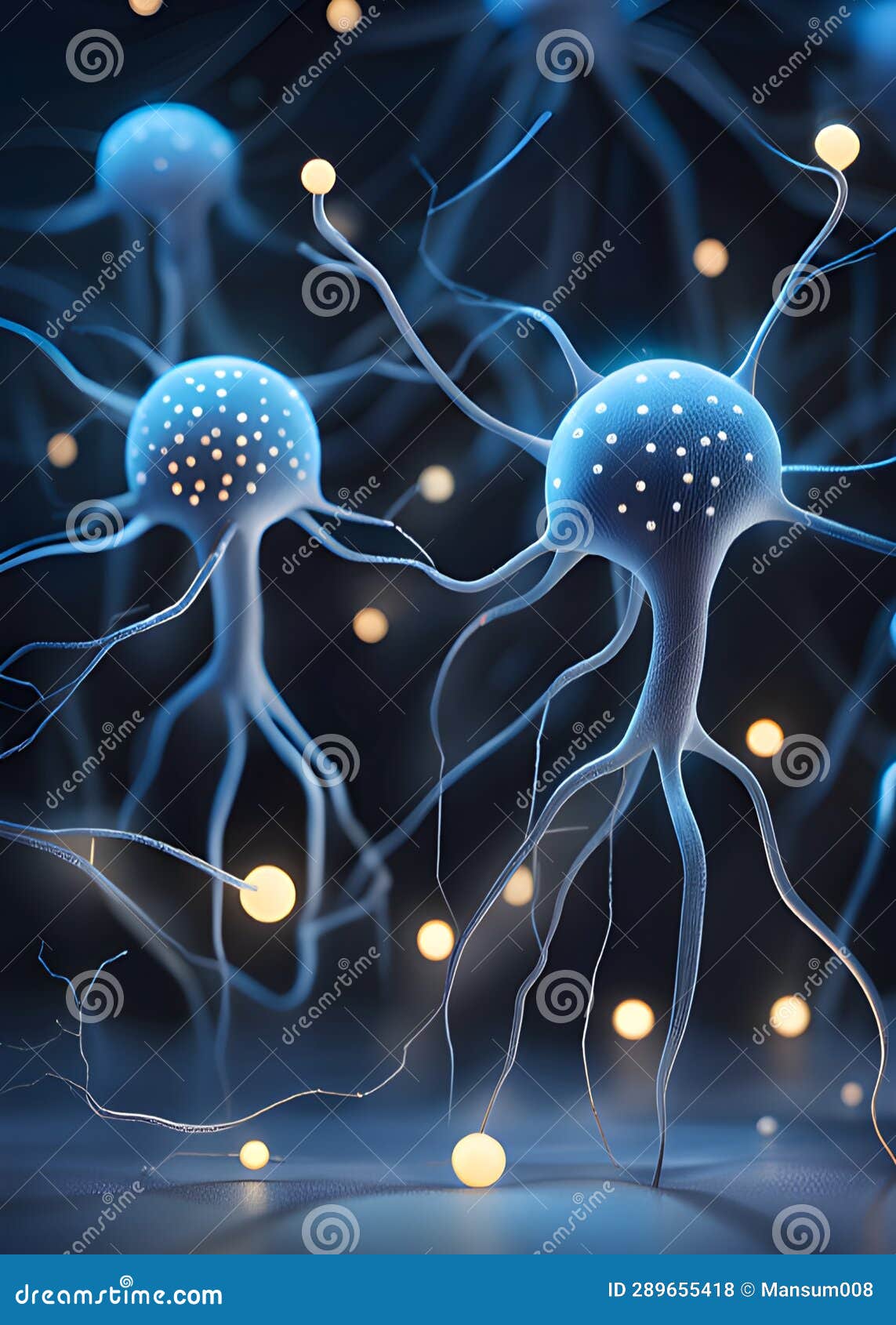 3d Render of a Human Anatomy with the Brain Inside the Cell, Ai ...