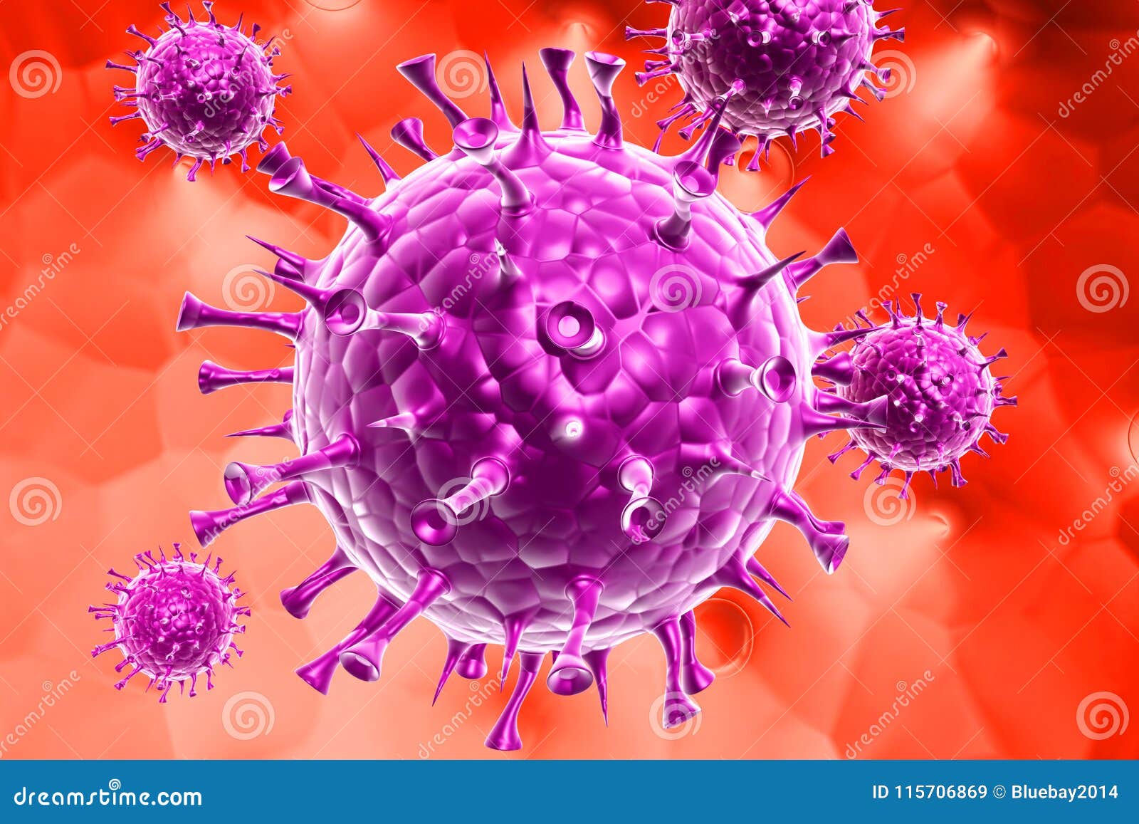 3d render of human virus stock illustration. Illustration of virus ...