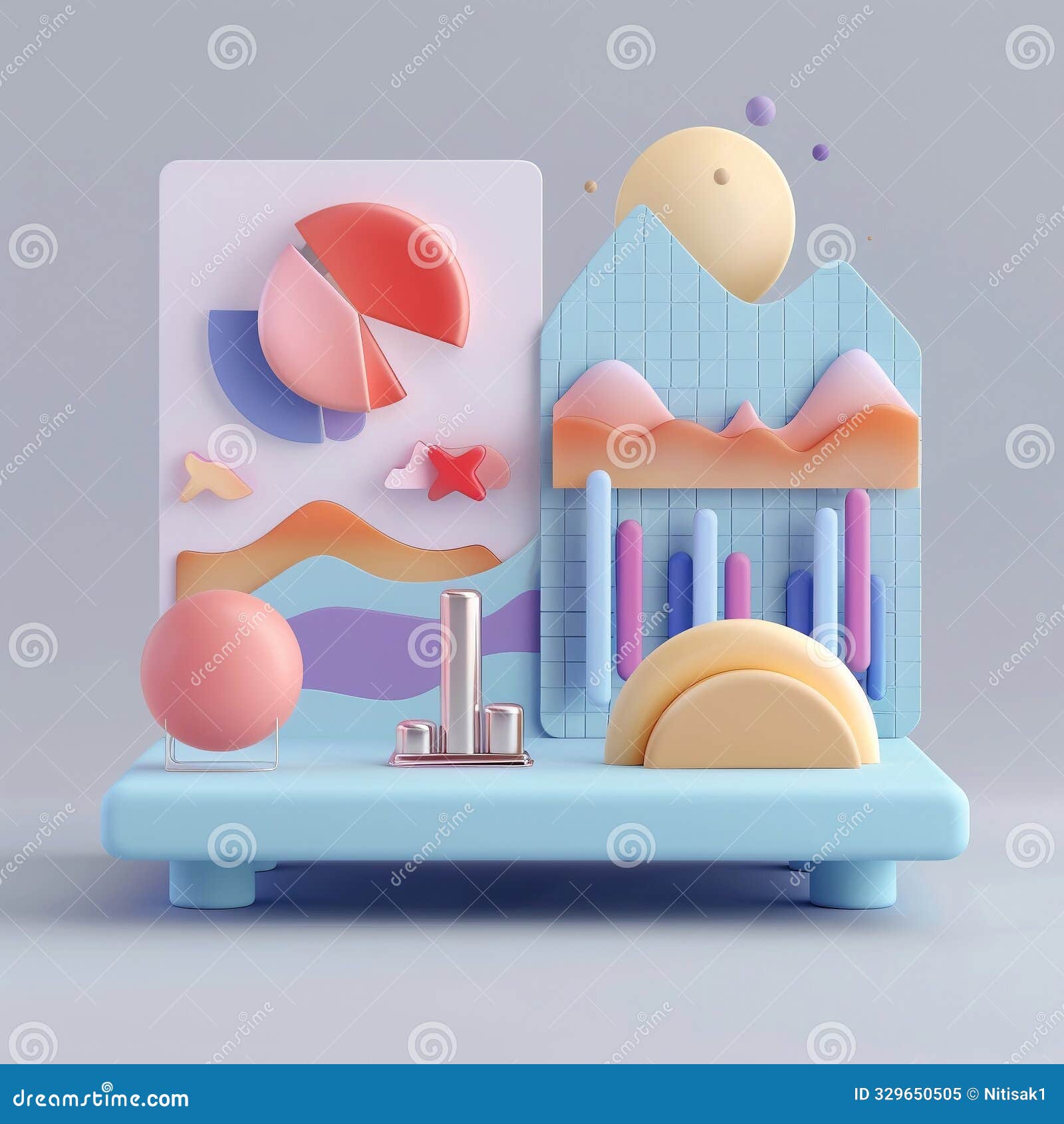 3D Render Icon a Complex Dataset Transformed into a Clear and Concise ...