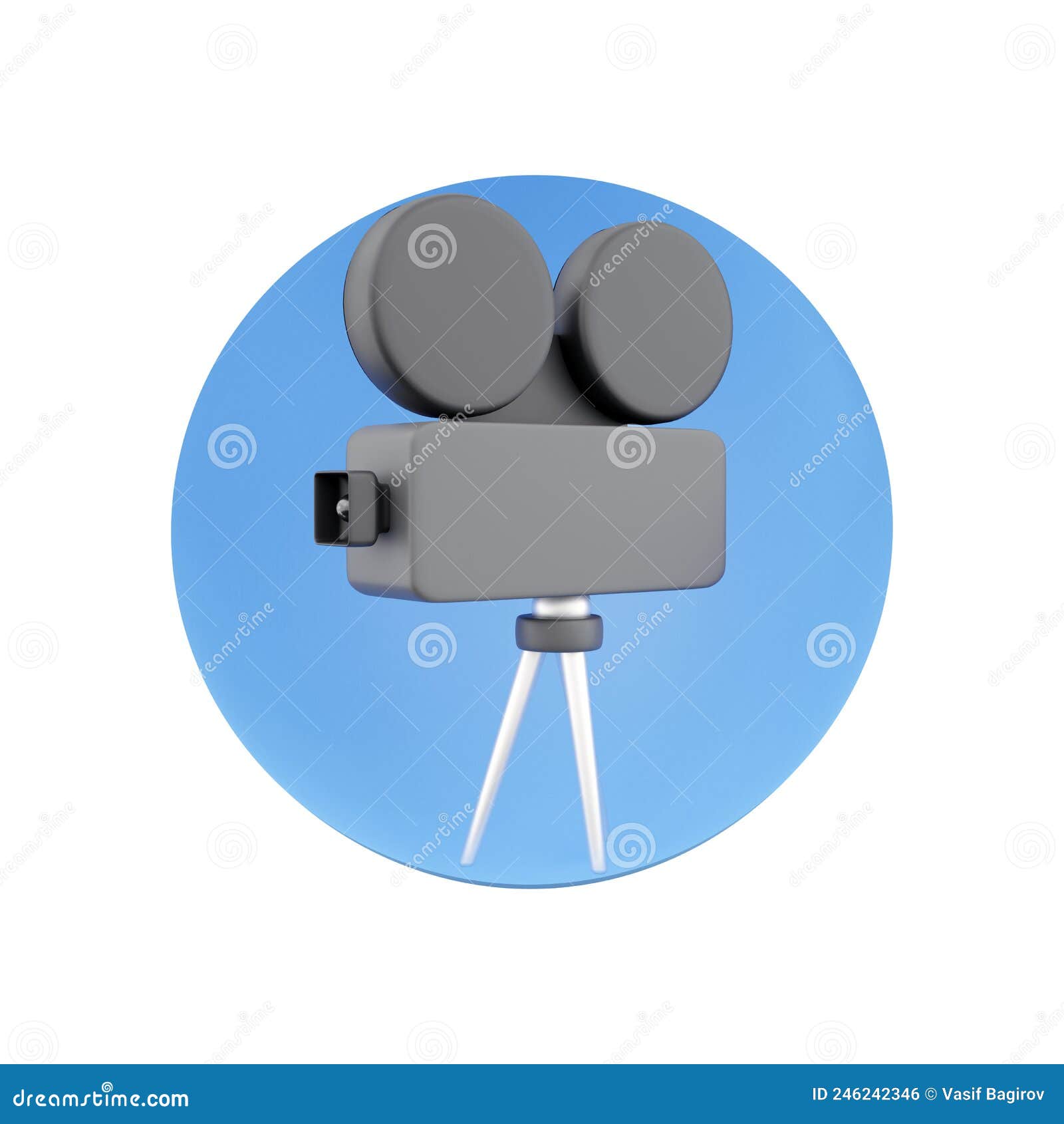 3d Render Icon Digital Video Camera. 3d Rendering Cinema Camera Icon ...