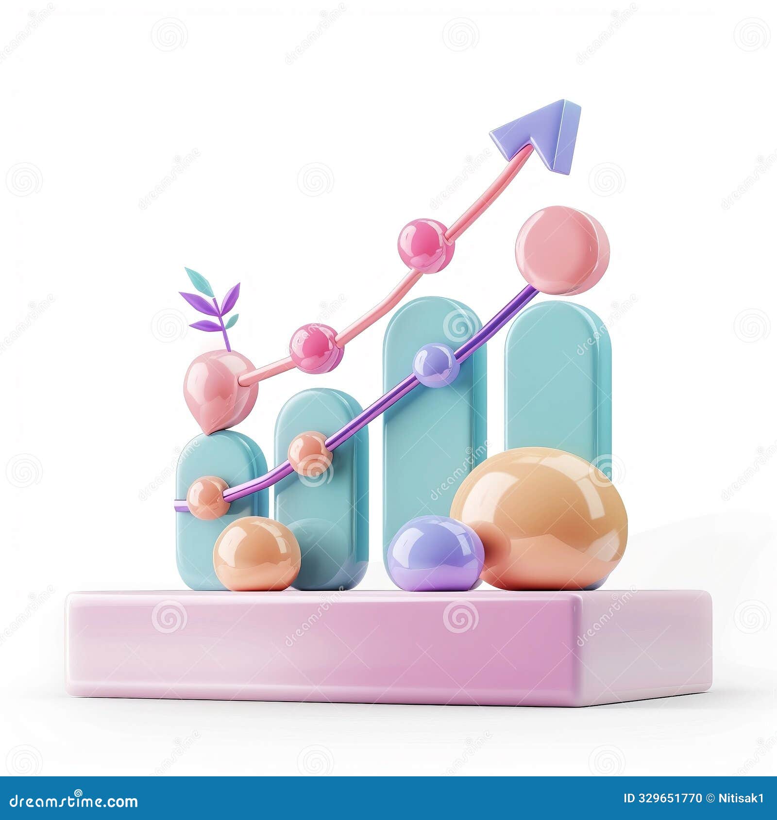 Graph Set Environment Diagram Infographic Icon Business Chart Cartoon ...