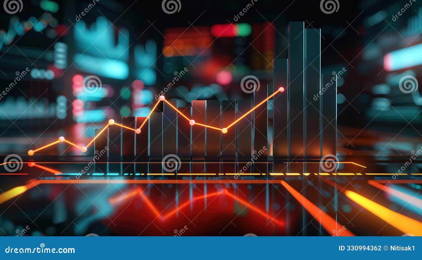 Graph Set Environment Diagram Infographic Icon Business Chart Vector ...