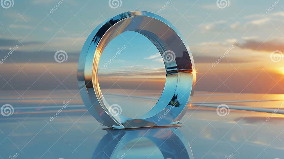 3D Render Icon a Mirror that Shows the Future Icon 3d Render Stock ...