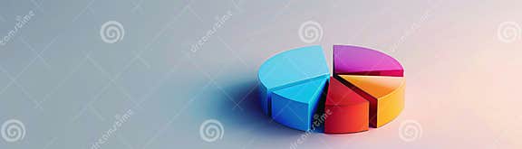 3D Render Icon Pie Chart Showing the Earths Climate with Labeled ...