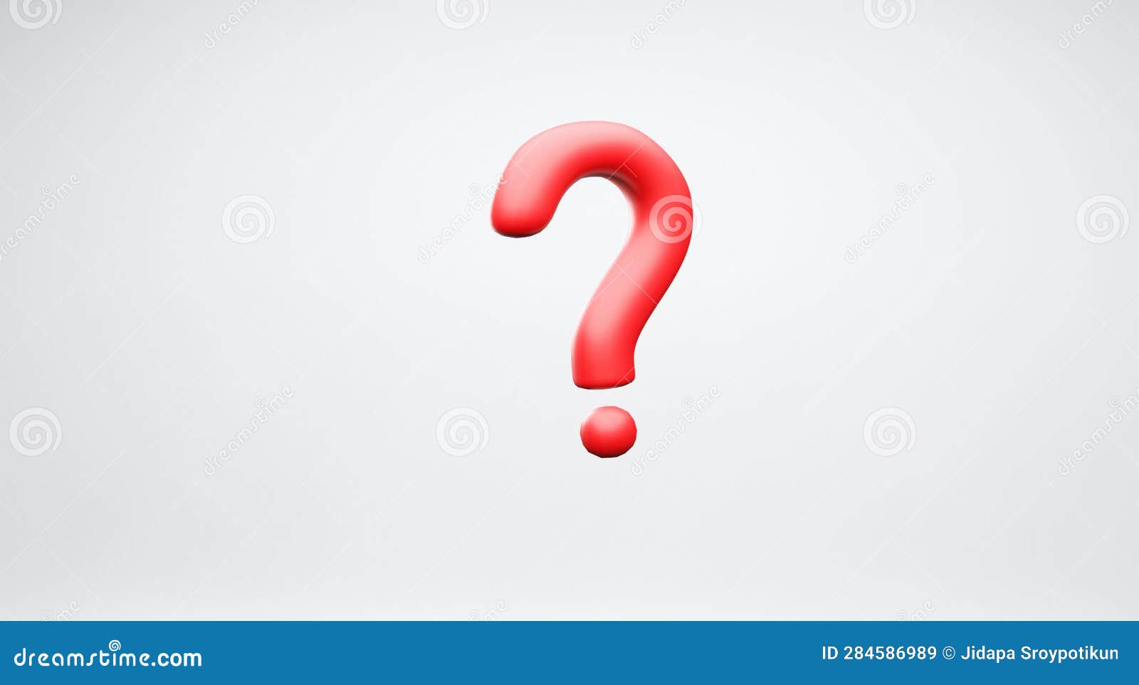 3d Render Icon Red Question Mark Stock Illustration - Illustration of ...