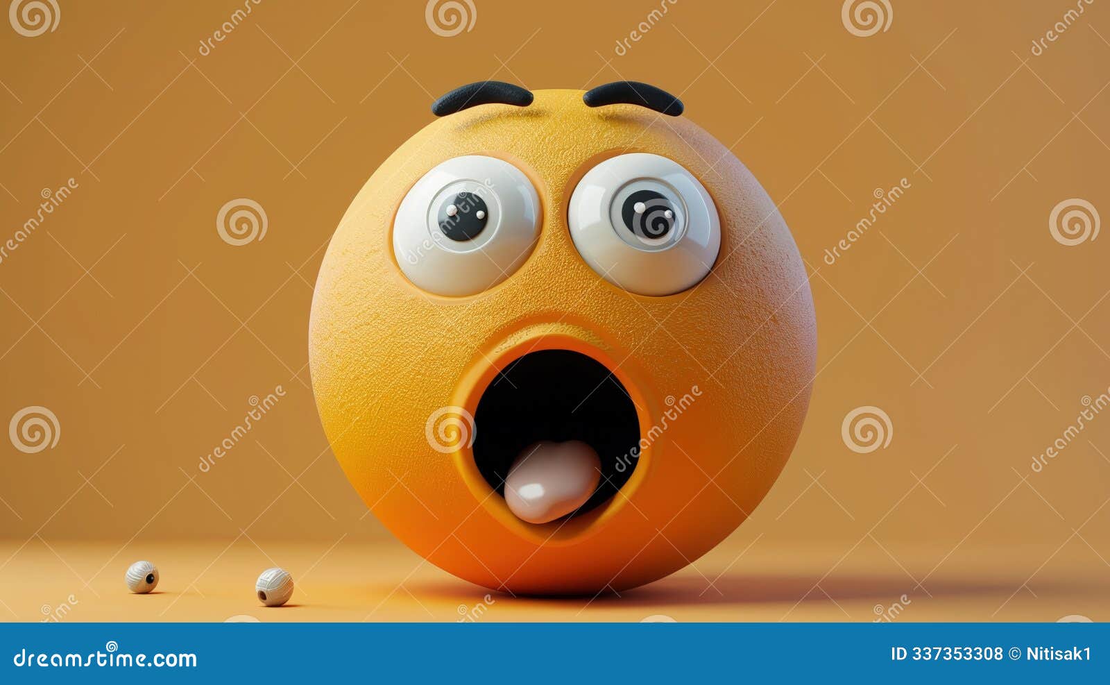 3D Render IconA Clay Character Representing Fire with a Fiery Aura and ...