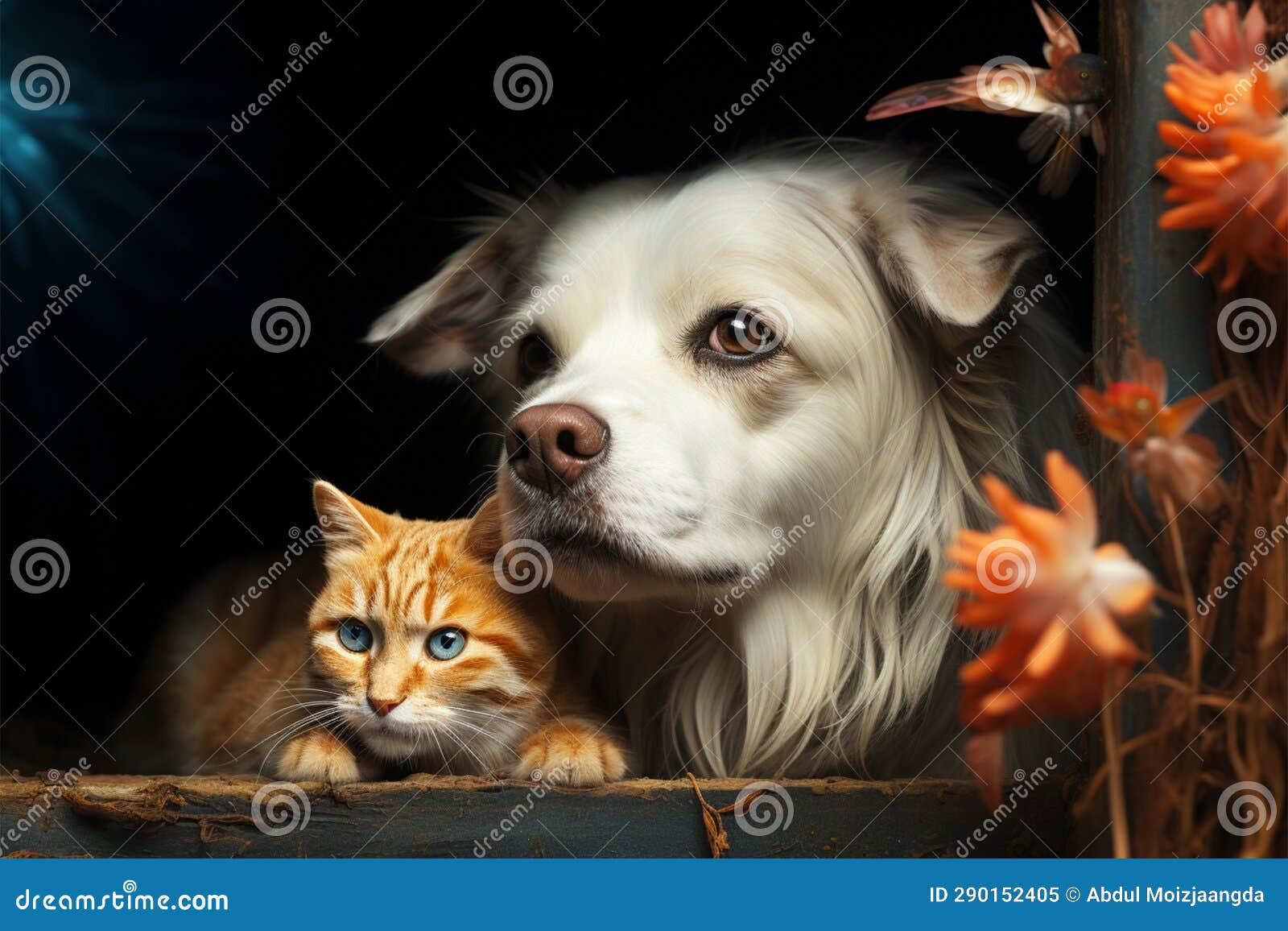 A 3D Render Illustrates the Affectionate Bond of a Fish Couple Stock ...