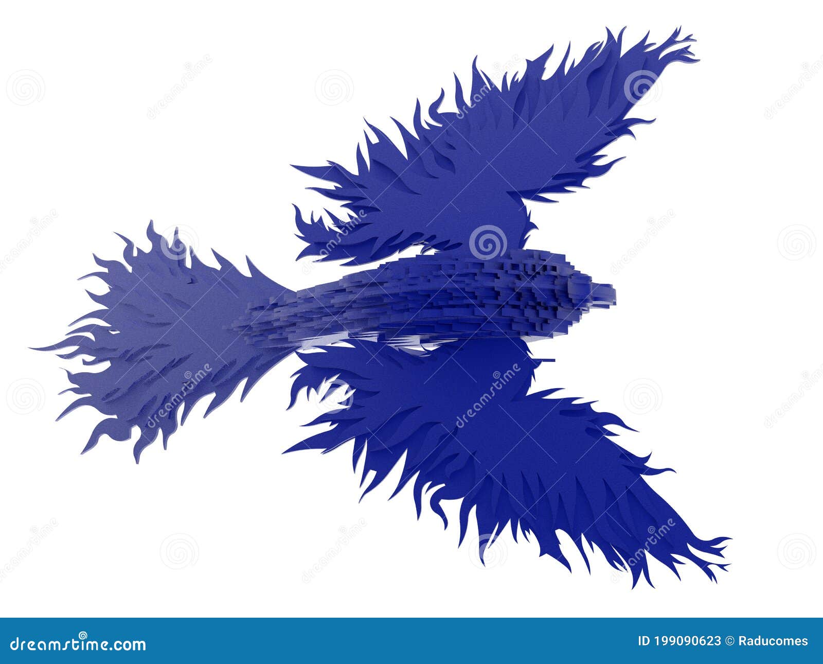 Blue Phoenix Esport Logo Mascot Design Vector Illustration ...