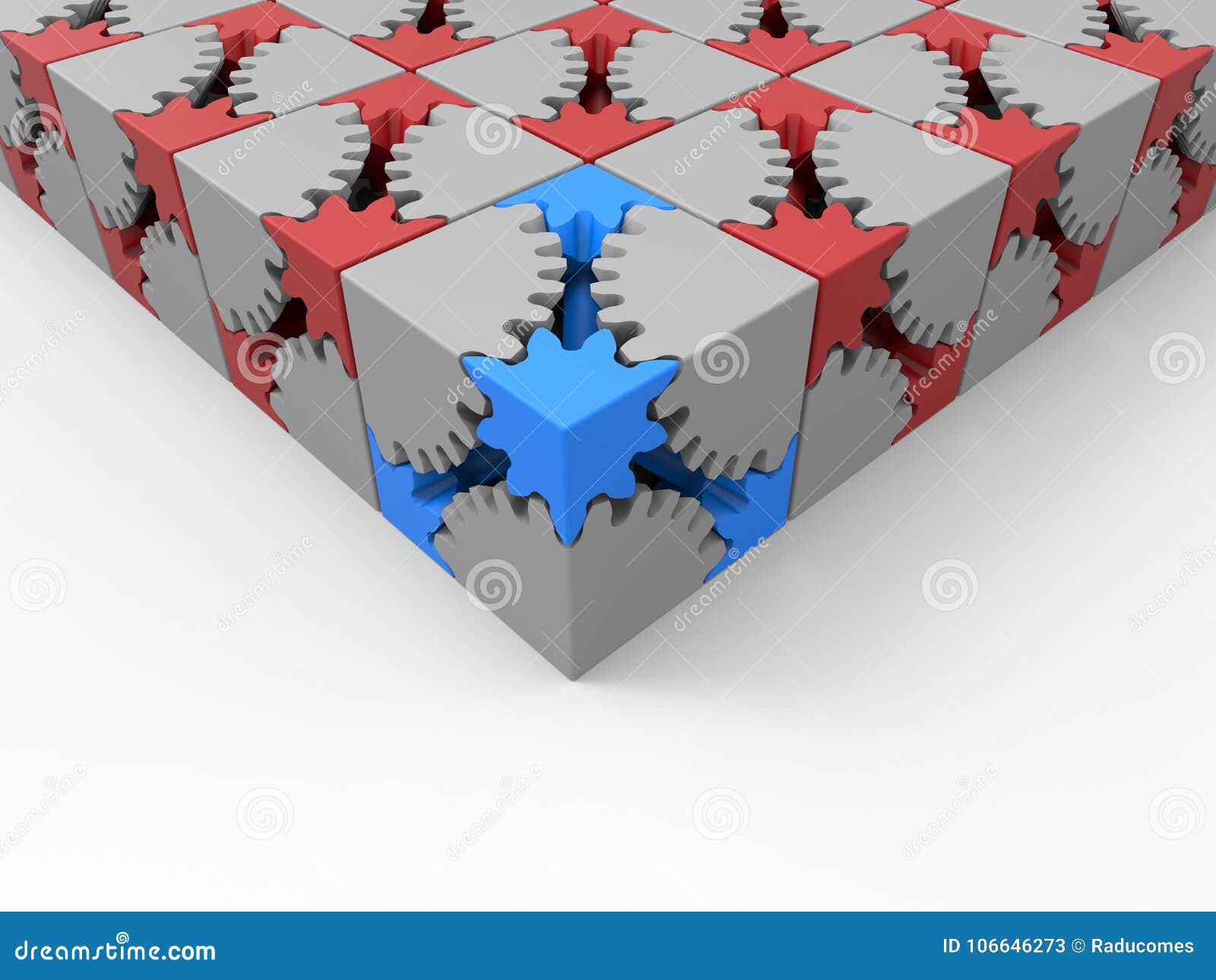 Cube Puzzle Gear Complexity Concept Stock Illustration - Illustration ...
