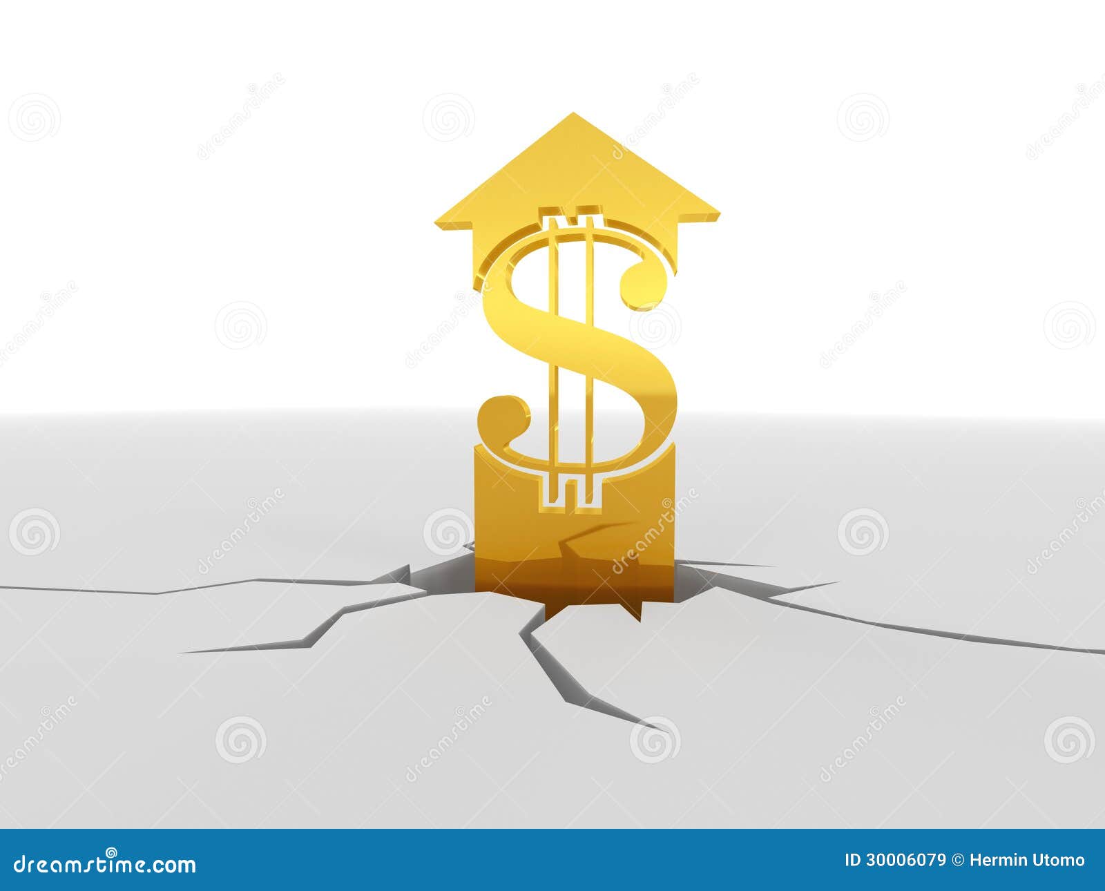 Dollar Arrow Decrease Icon. Money Arrow Symbol. Economy Stretching ...
