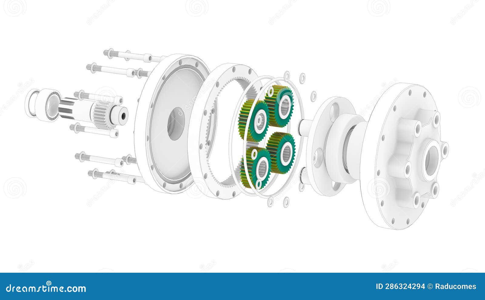 Exploded View American Cheese Burger Or Hamburger Cartoon Vector ...