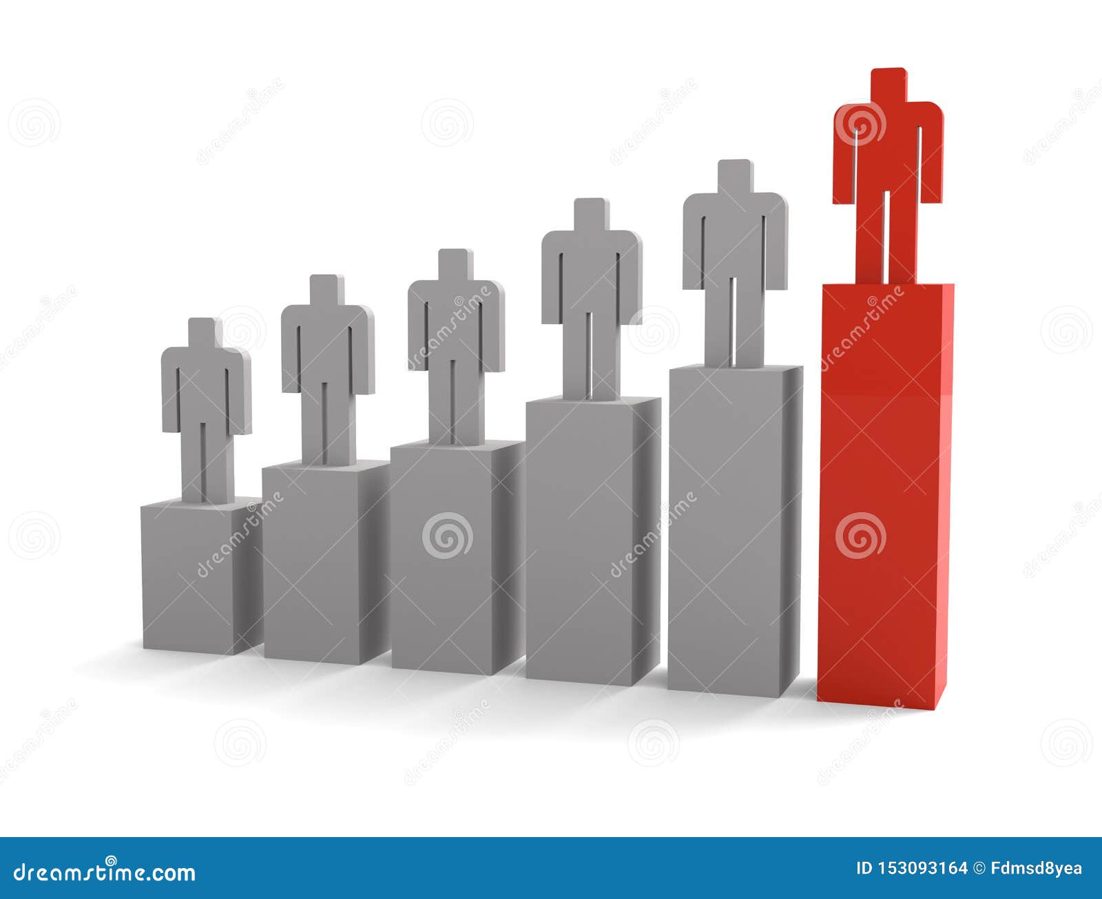Graph and character stock illustration. Illustration of stair - 153093164