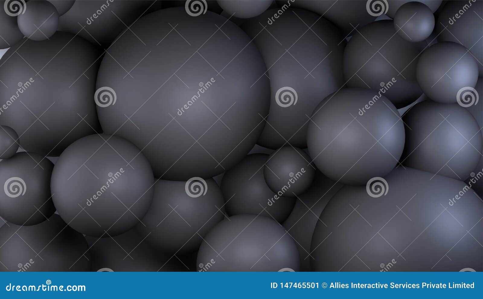 3D Render Illustration of Grey Sphere. Stock Illustration ...