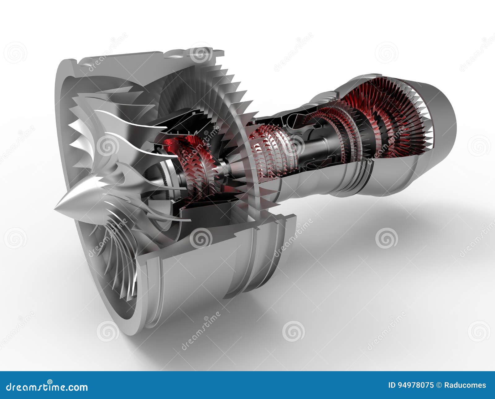 Jet Engine Section Drawing Stock Illustration | CartoonDealer.com #76062007