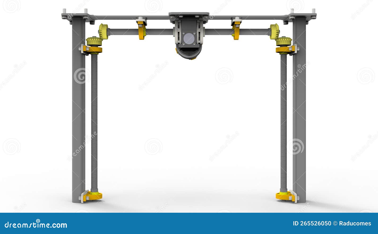 Three-axis Gimbal Made Of Silver. Balance, Mechanical Precision Or ...